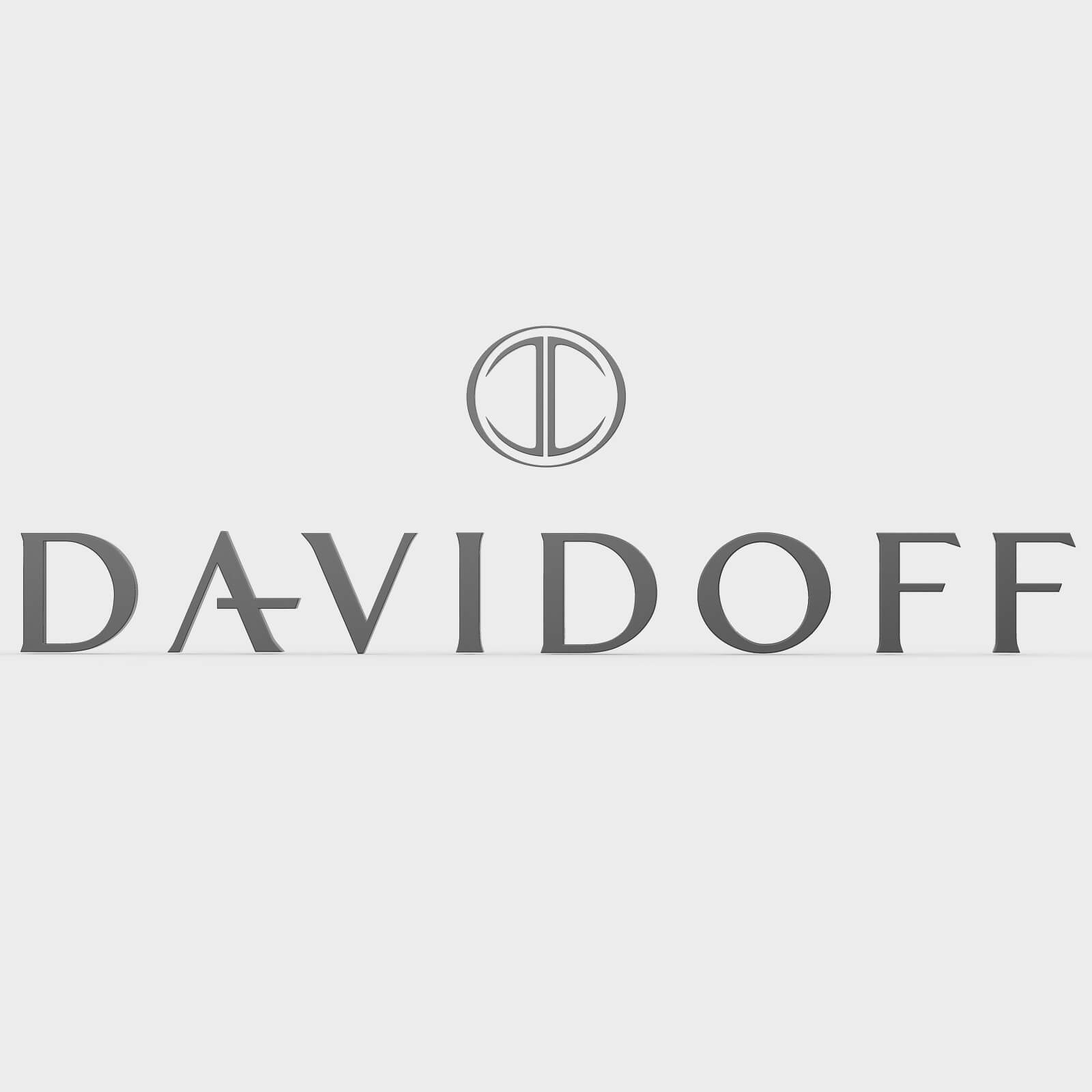 Davidoff Logo - 3D Print Model by 3d_logoman