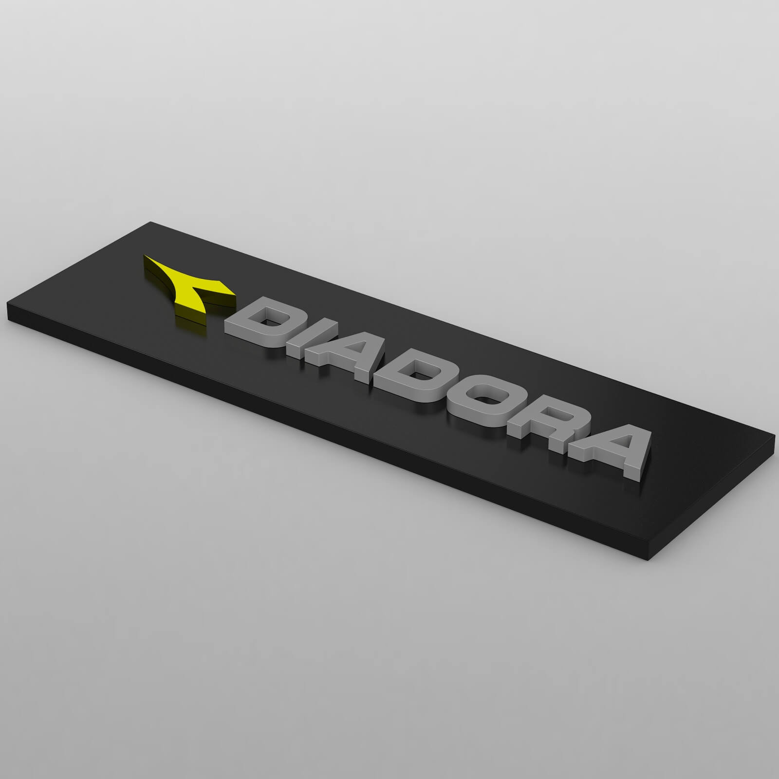 Diadora Logo - 3D Model by 3d_logoman