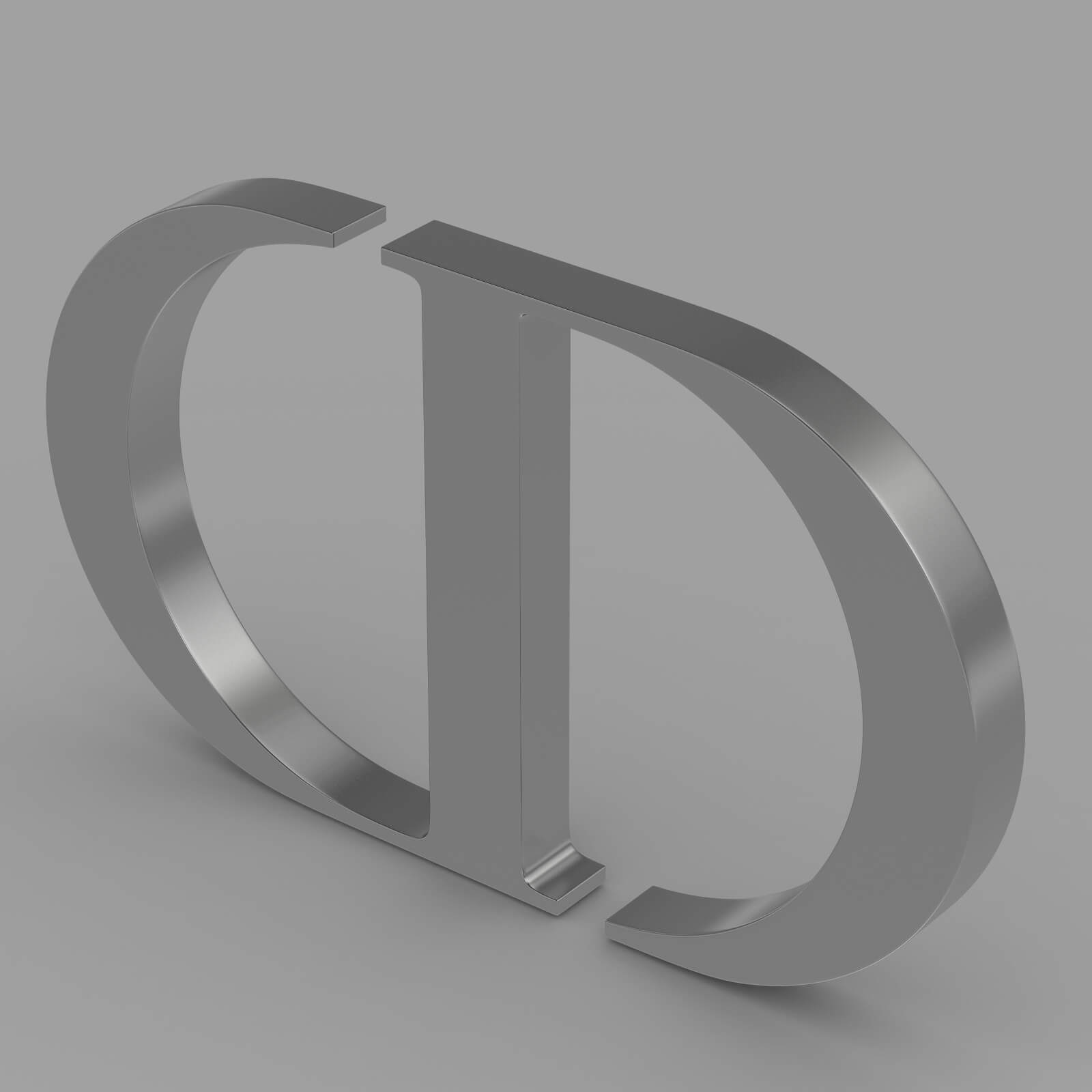Dior Logo - 3D Model by 3d_logoman