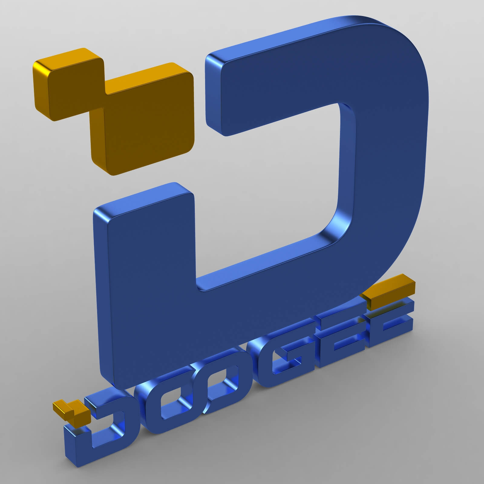 Doogee Logo - 3D Model by 3d_logoman