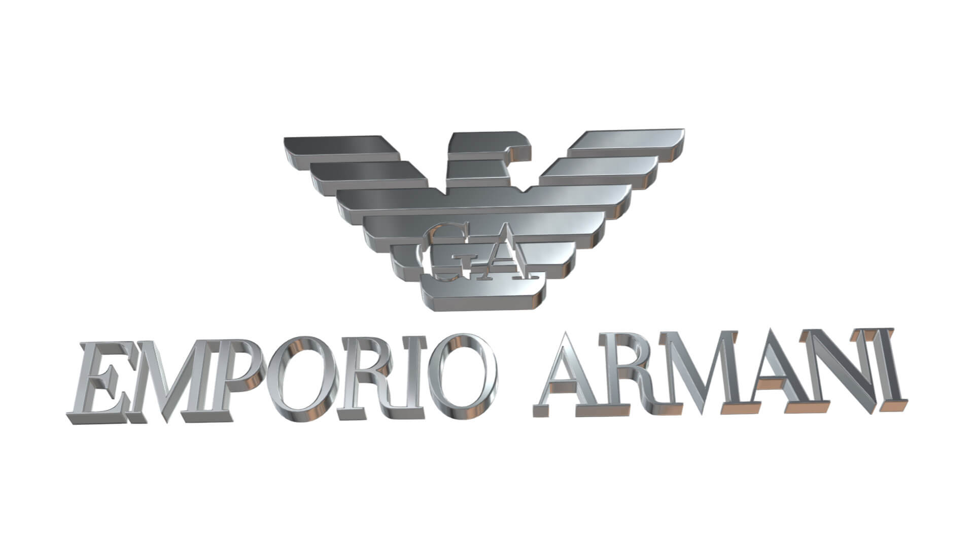 Emporio Armani Logo - 3D Model by 3d_logoman