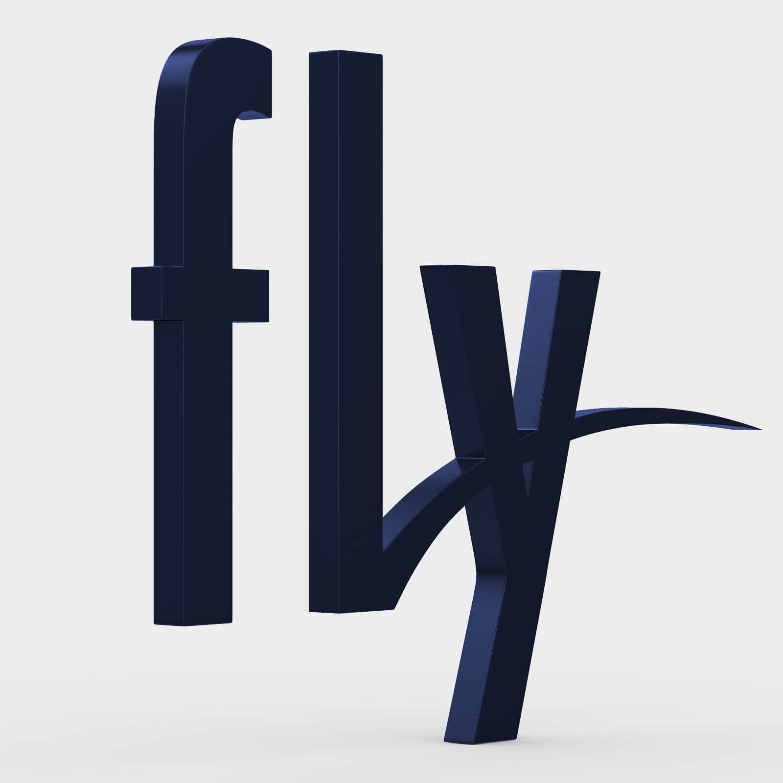 Fly Logo - 3D Model by 3d_logoman