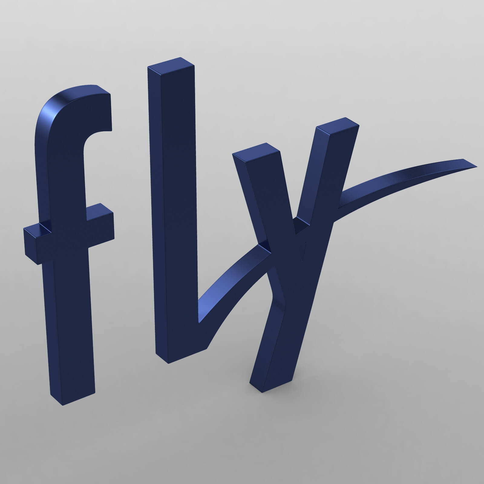 Fly Logo - 3D Model by 3d_logoman
