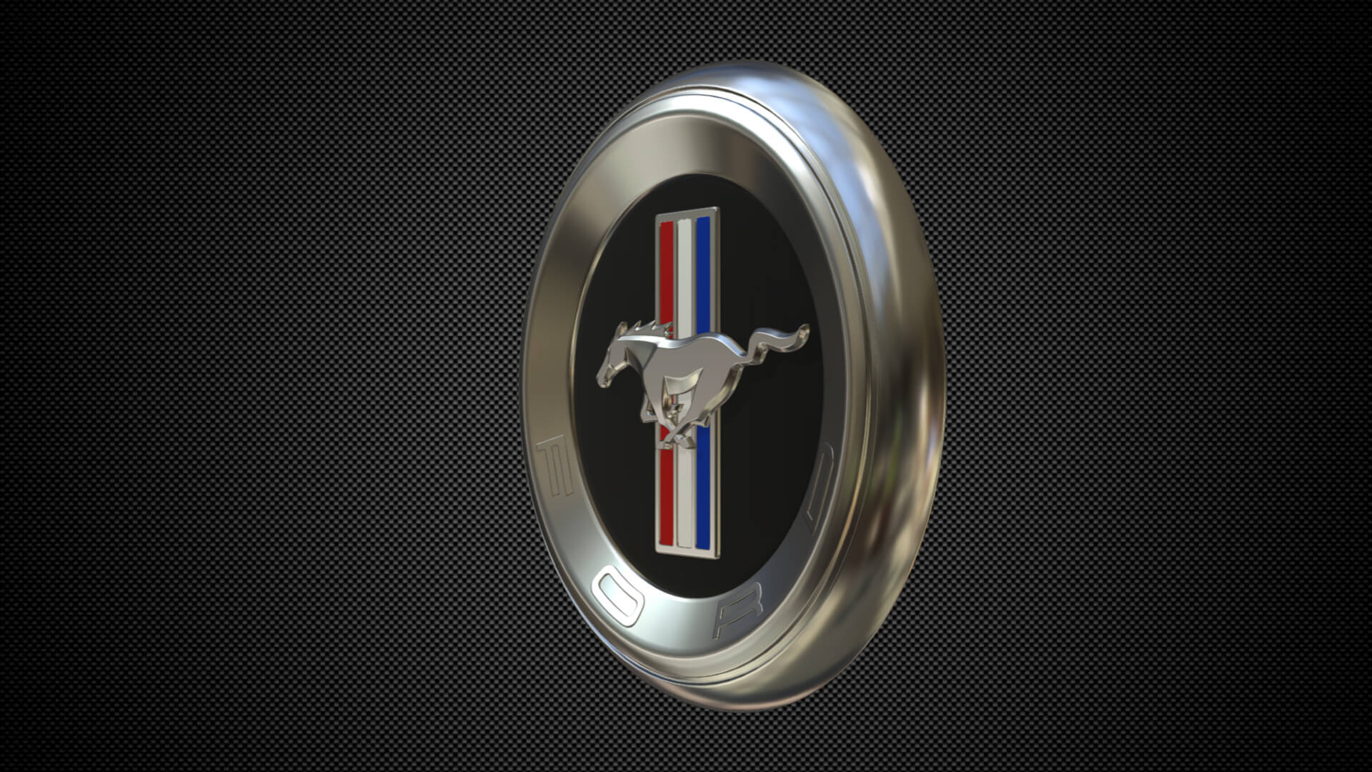 Ford Mustang Logo - 3D Model by 3d_logoman
