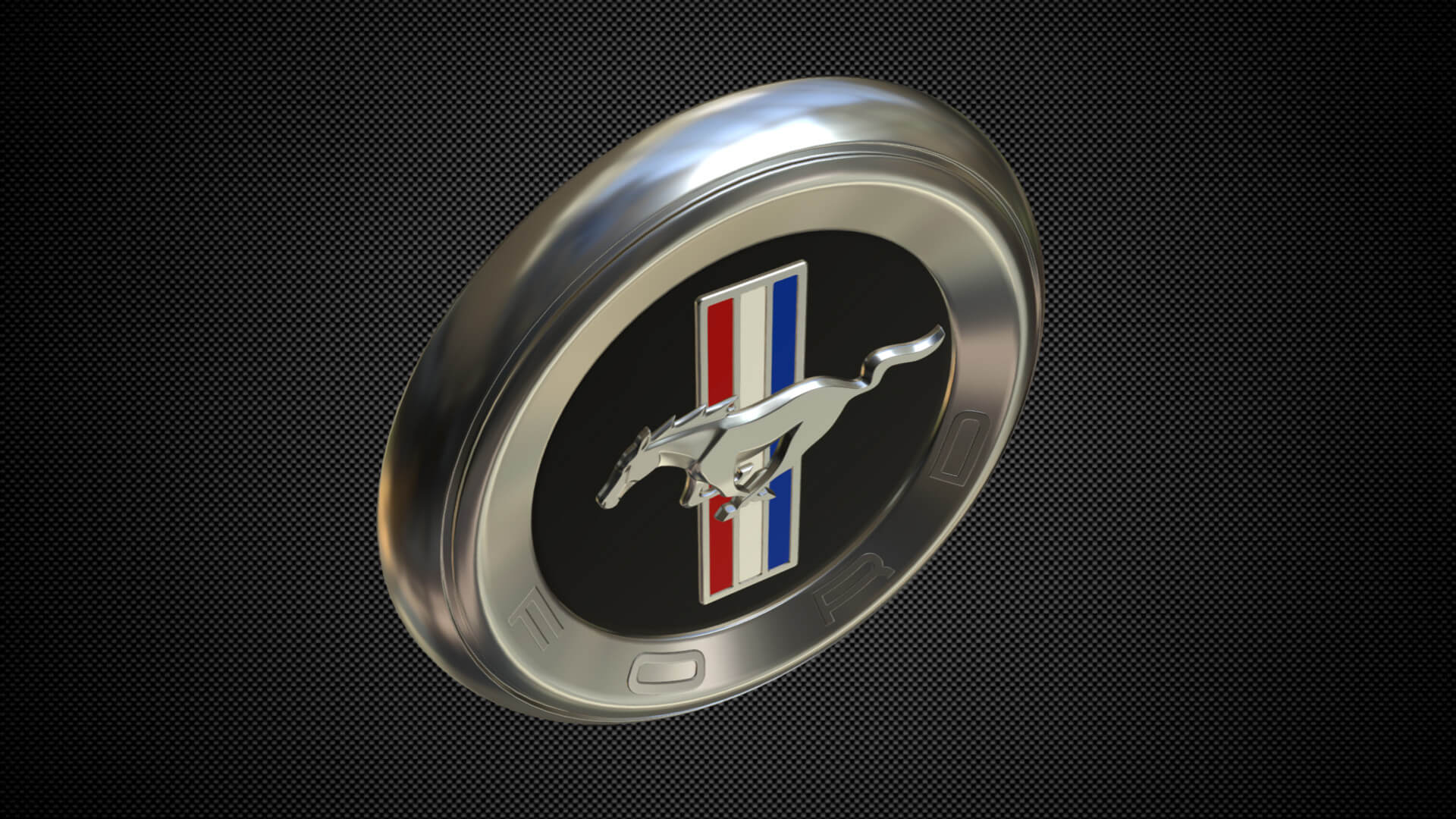 Ford Mustang Logo - 3D Model by 3d_logoman