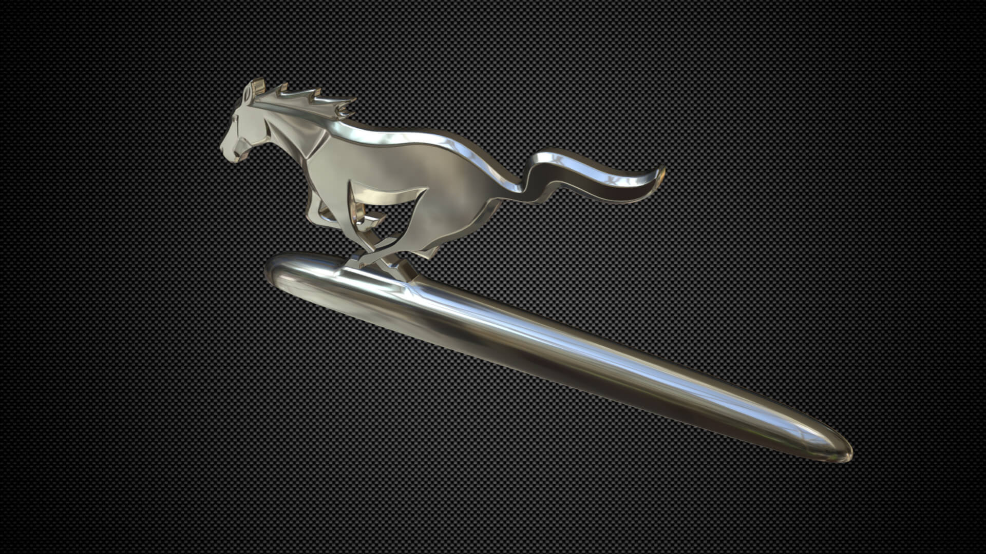 Ford Mustang Logo - 3D Model by 3d_logoman