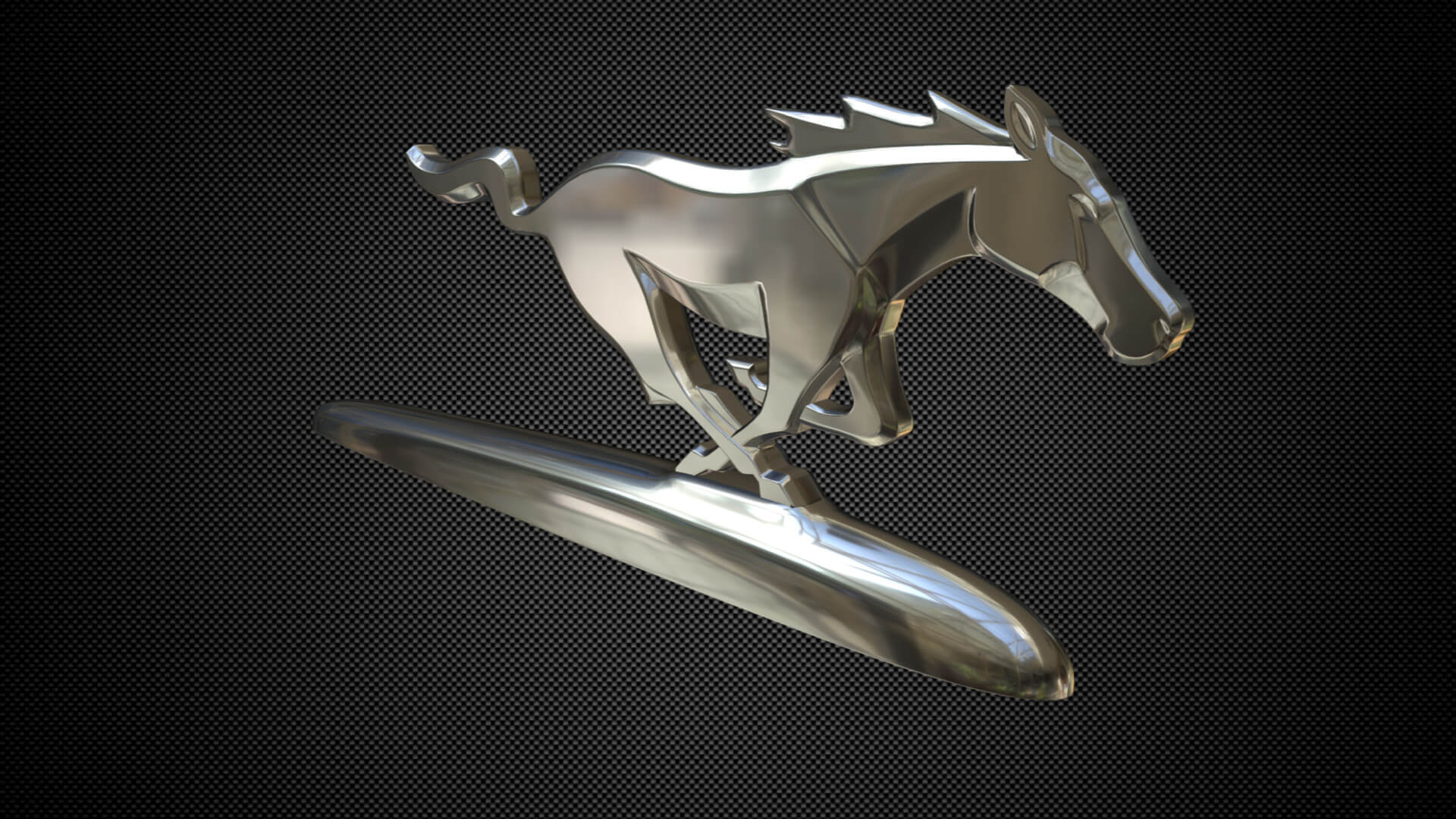 Ford Mustang Logo - 3D Model by 3d_logoman