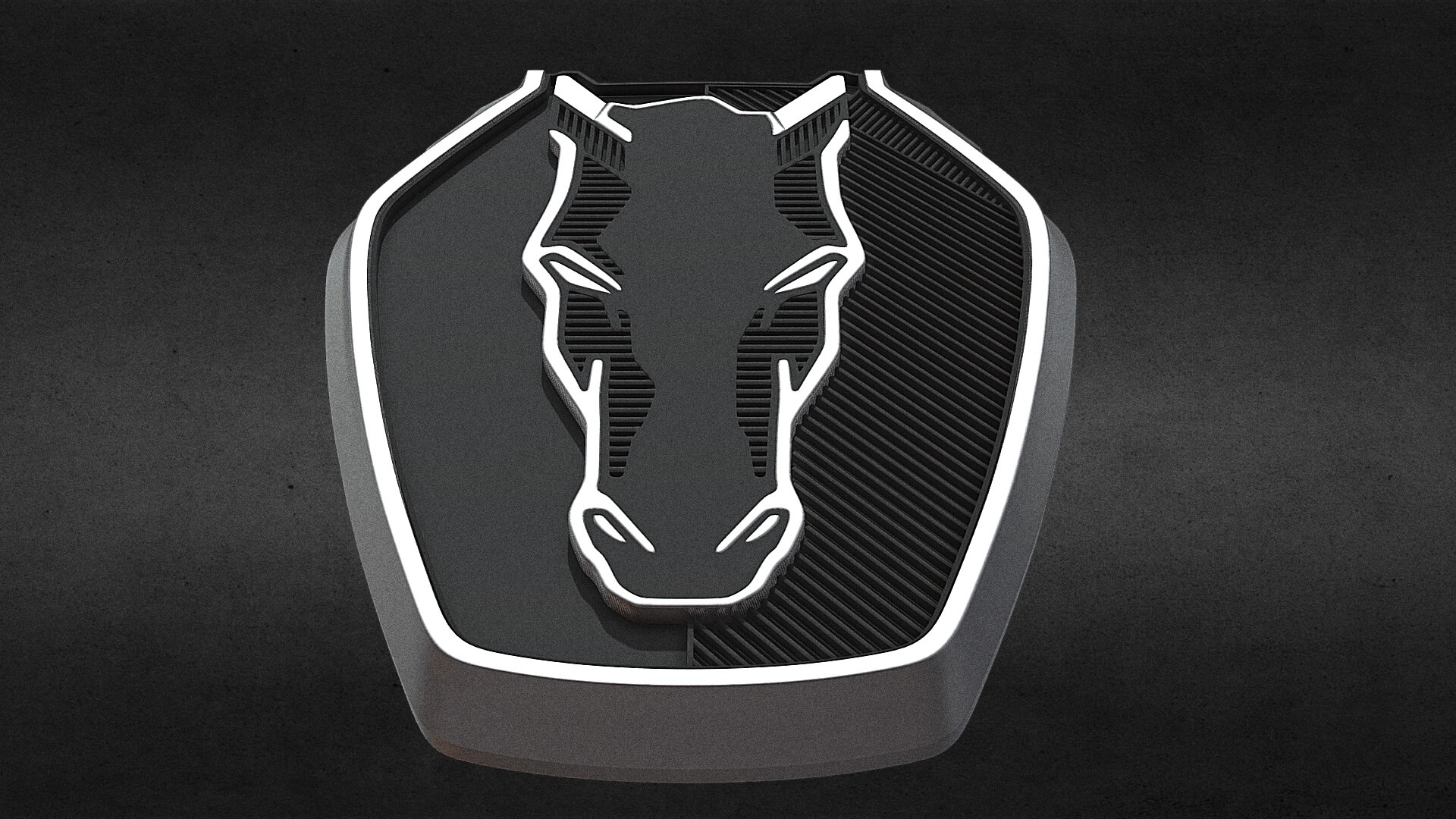 Ford Mustang New Logo - 3D Model by 3d_logoman