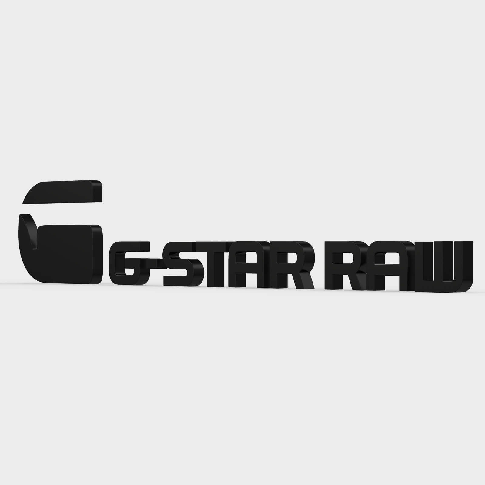 G-Star Raw Logo 3D Model by 3d_logoman