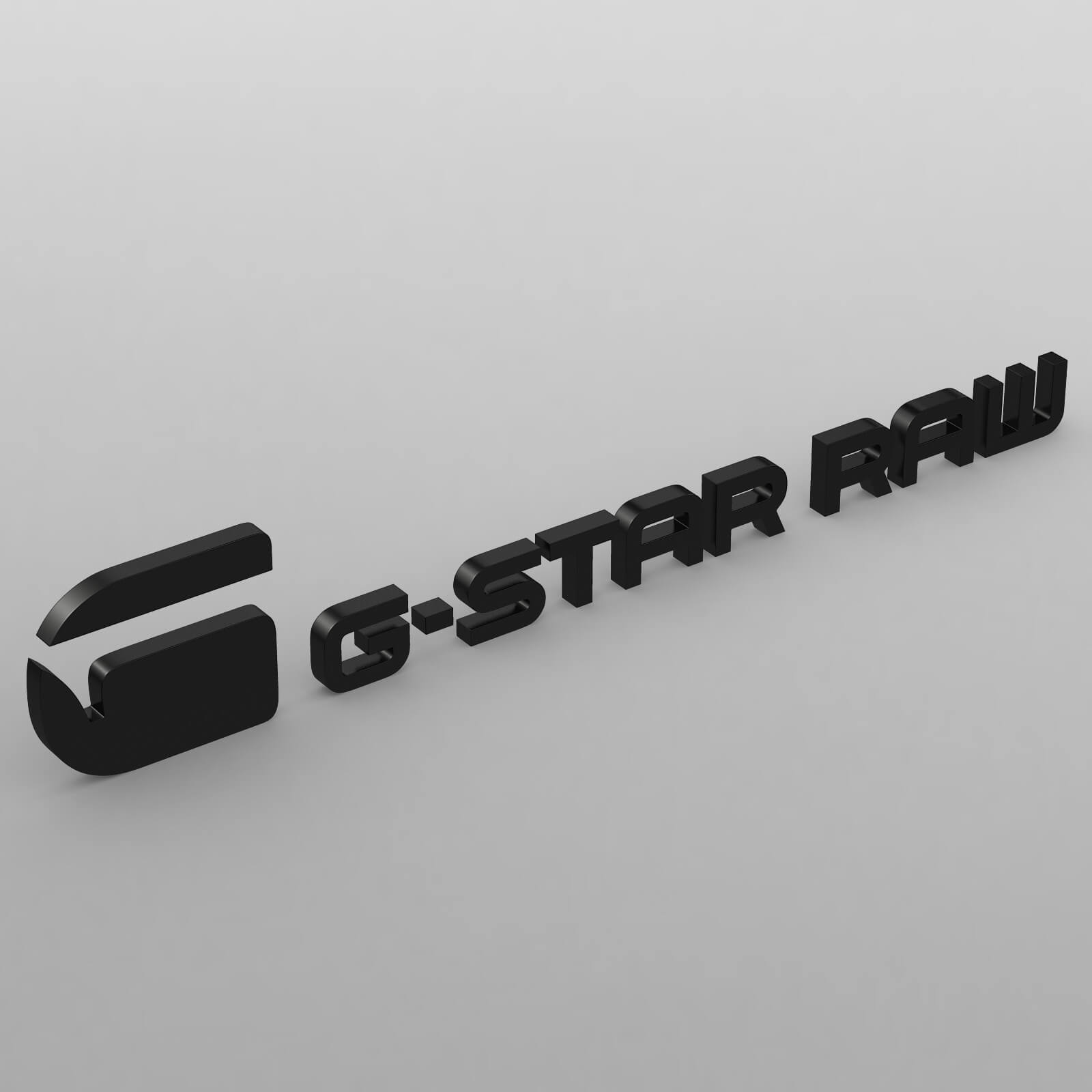 G-Star Raw Logo 3D Model by 3d_logoman