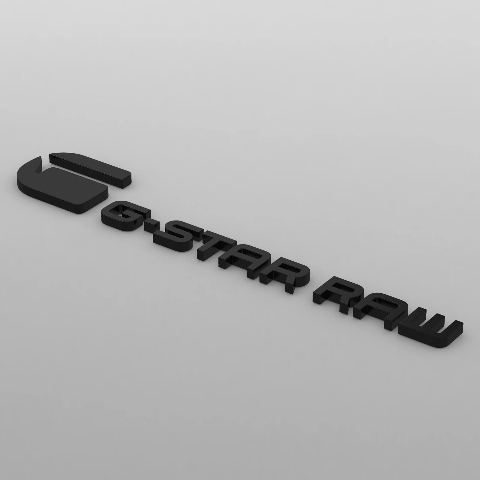 G-Star Raw Logo 3D Model by 3d_logoman