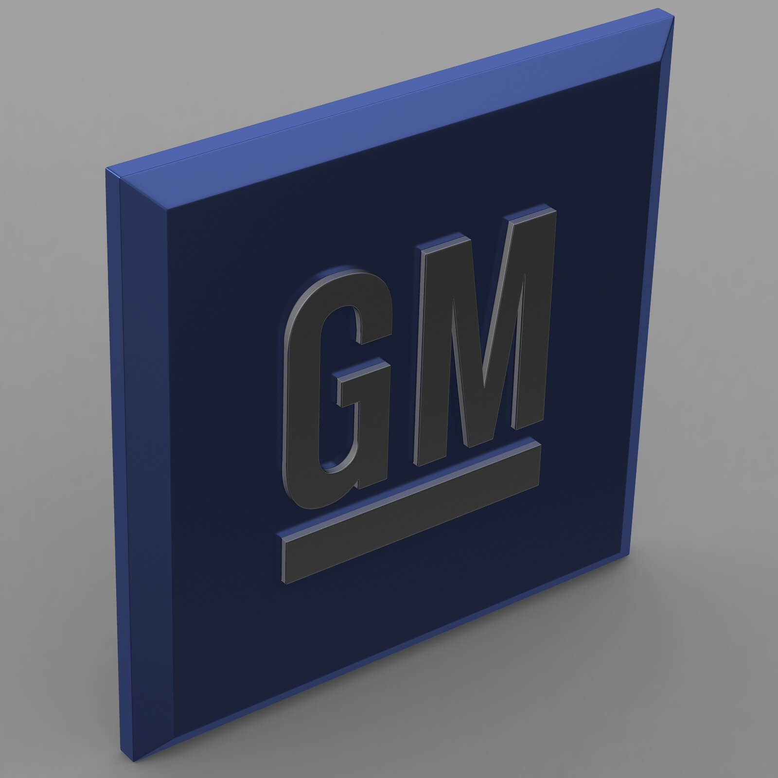 GM Logo - 3D Model by 3d_logoman