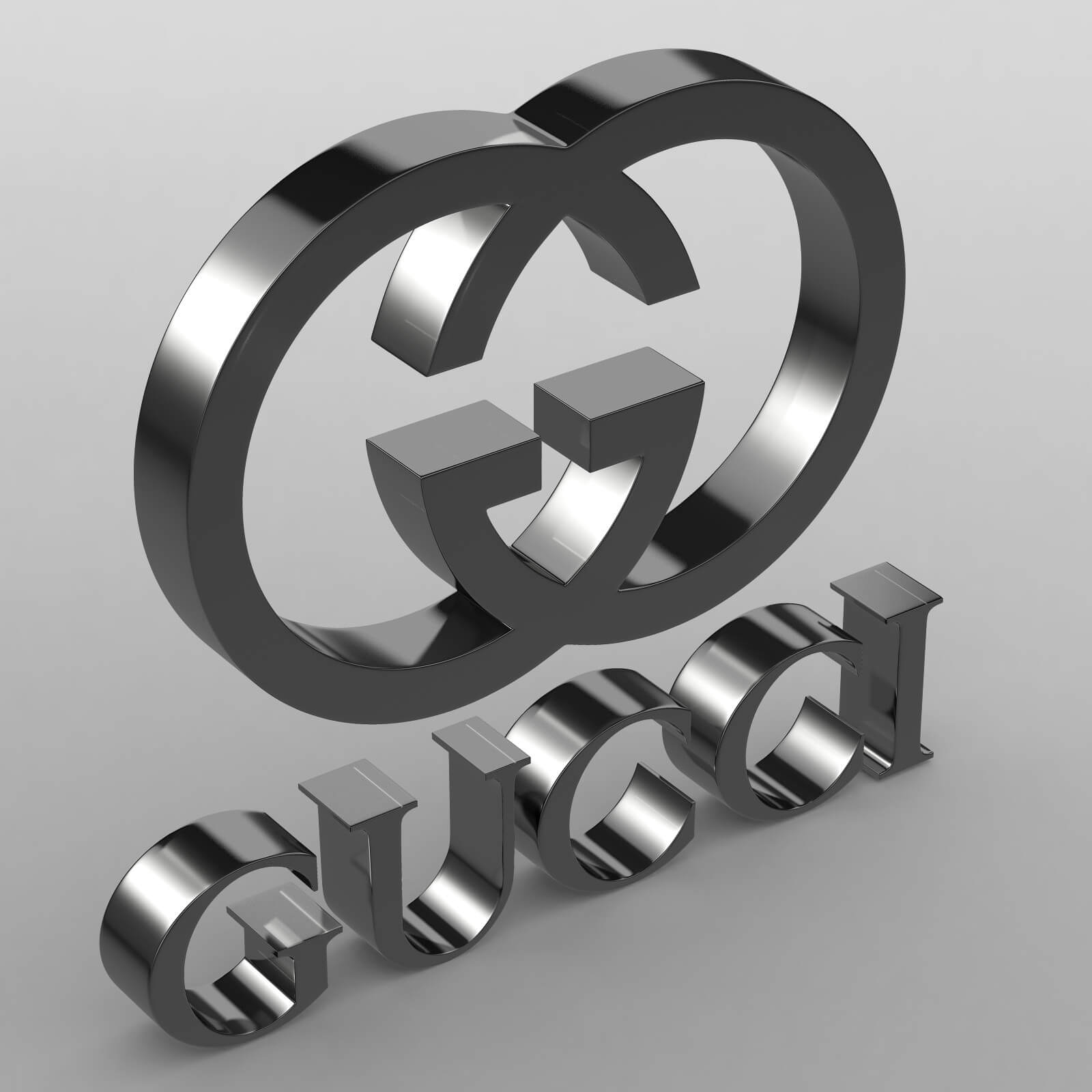 Gucci Logo - 3D Model by 3d_logoman