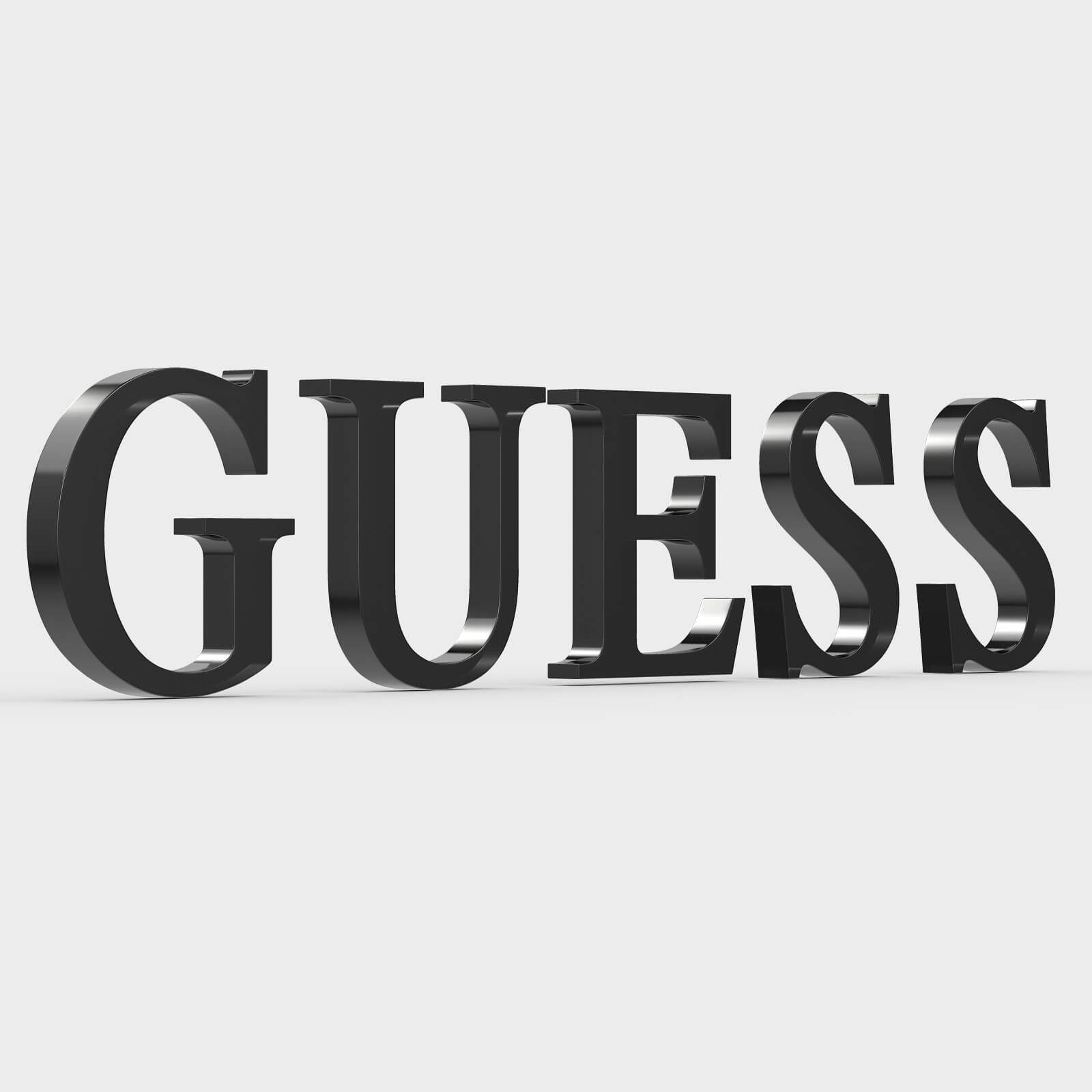 Guess Logo - 3D Model by 3d_logoman