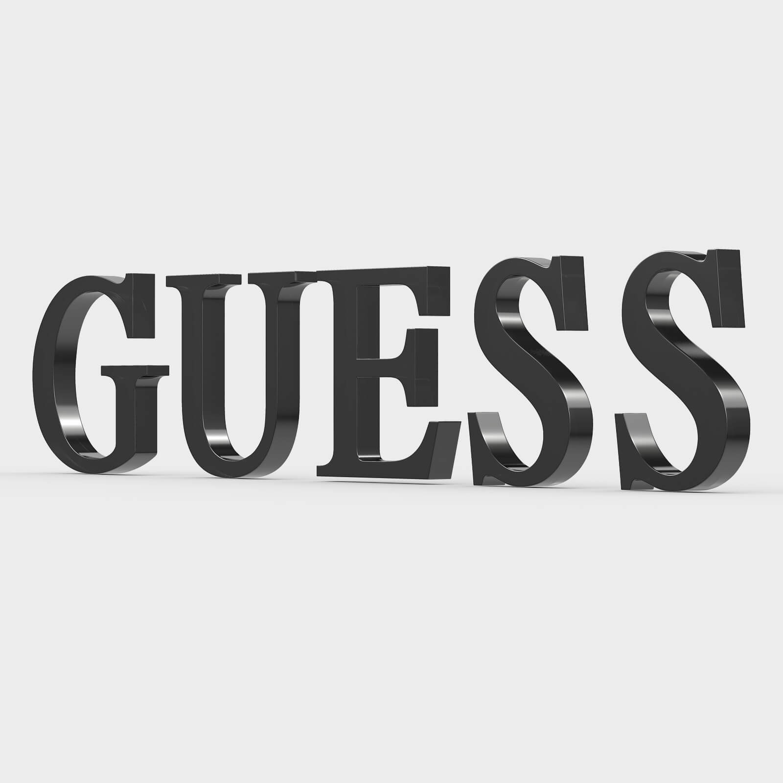 Guess Logo - 3D Model by 3d_logoman