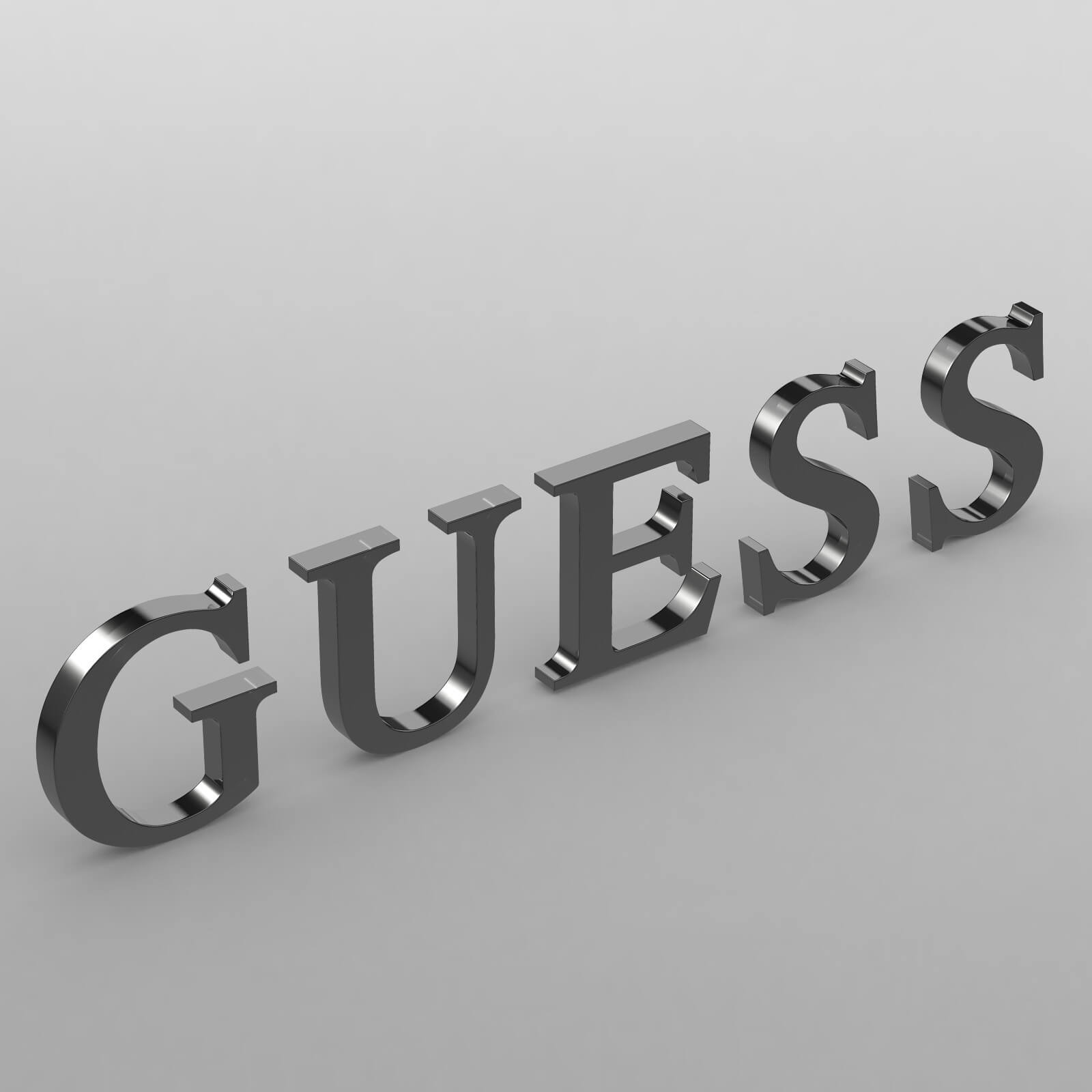 Guess Logo - 3D Model by 3d_logoman