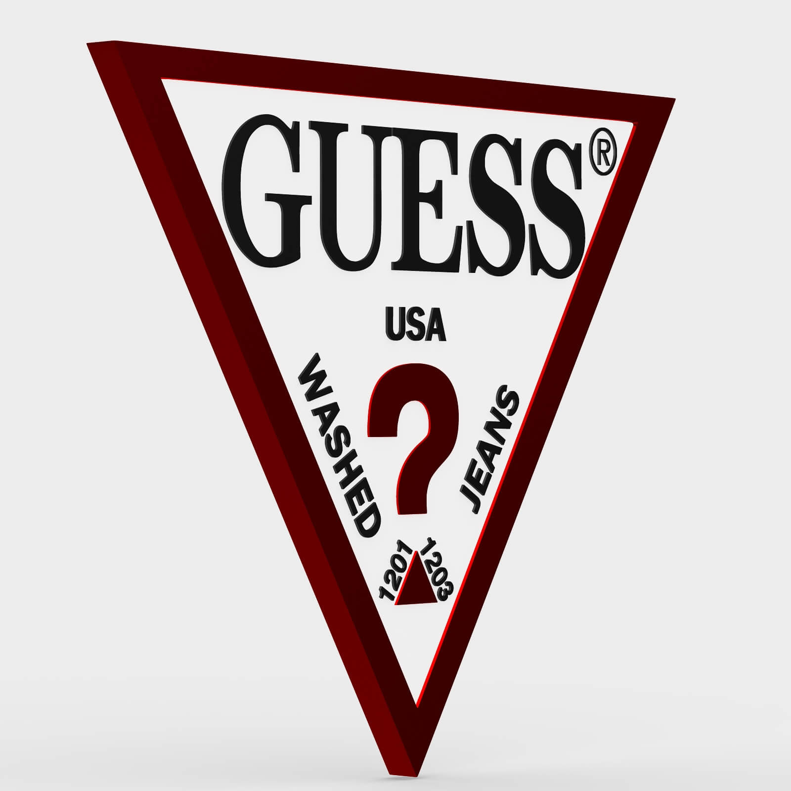 Guess Logo - 3D Model by 3d_logoman