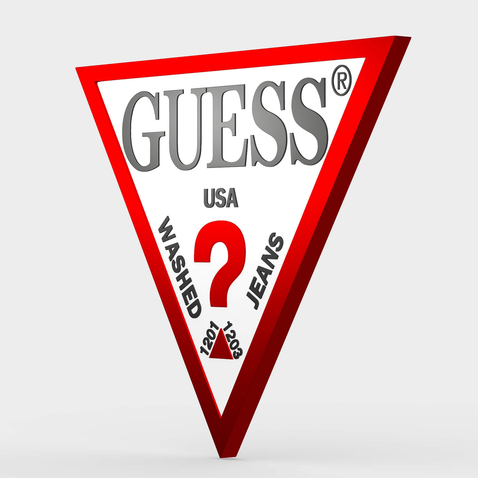 Guess Logo - 3D Model by 3d_logoman