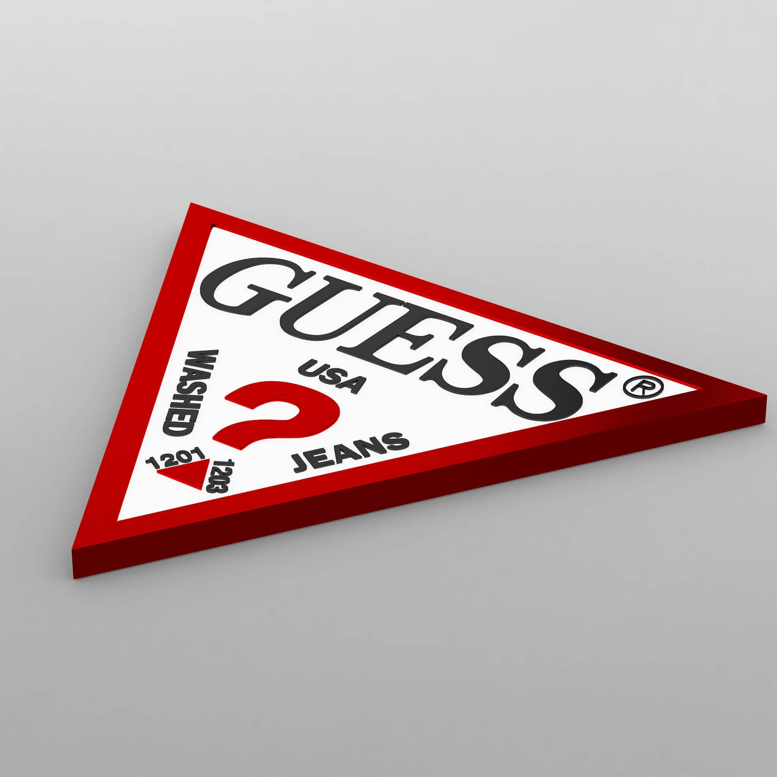 Guess Logo - 3D Model by 3d_logoman