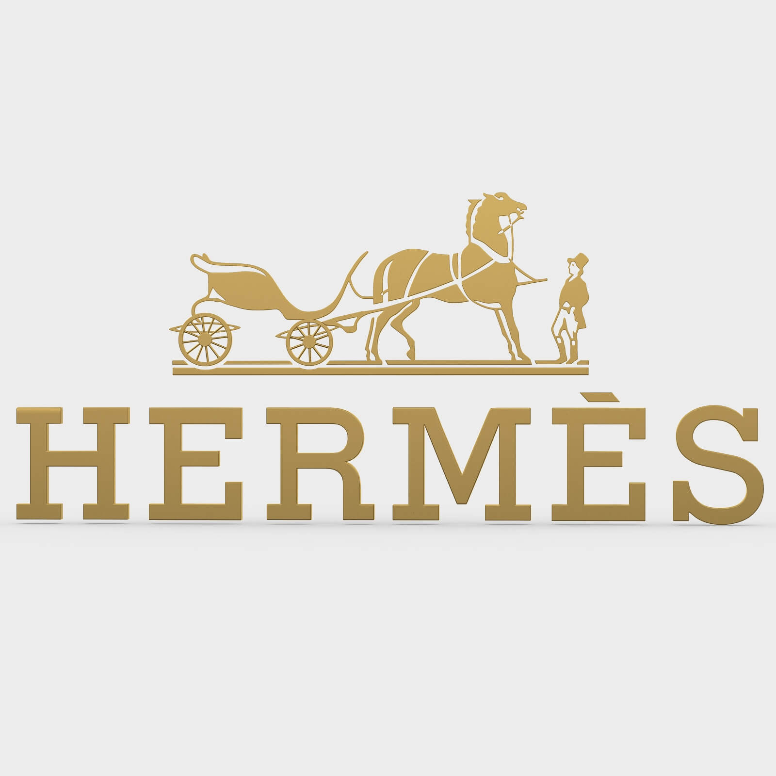 Hermes Logo - 3D Model by 3d_logoman