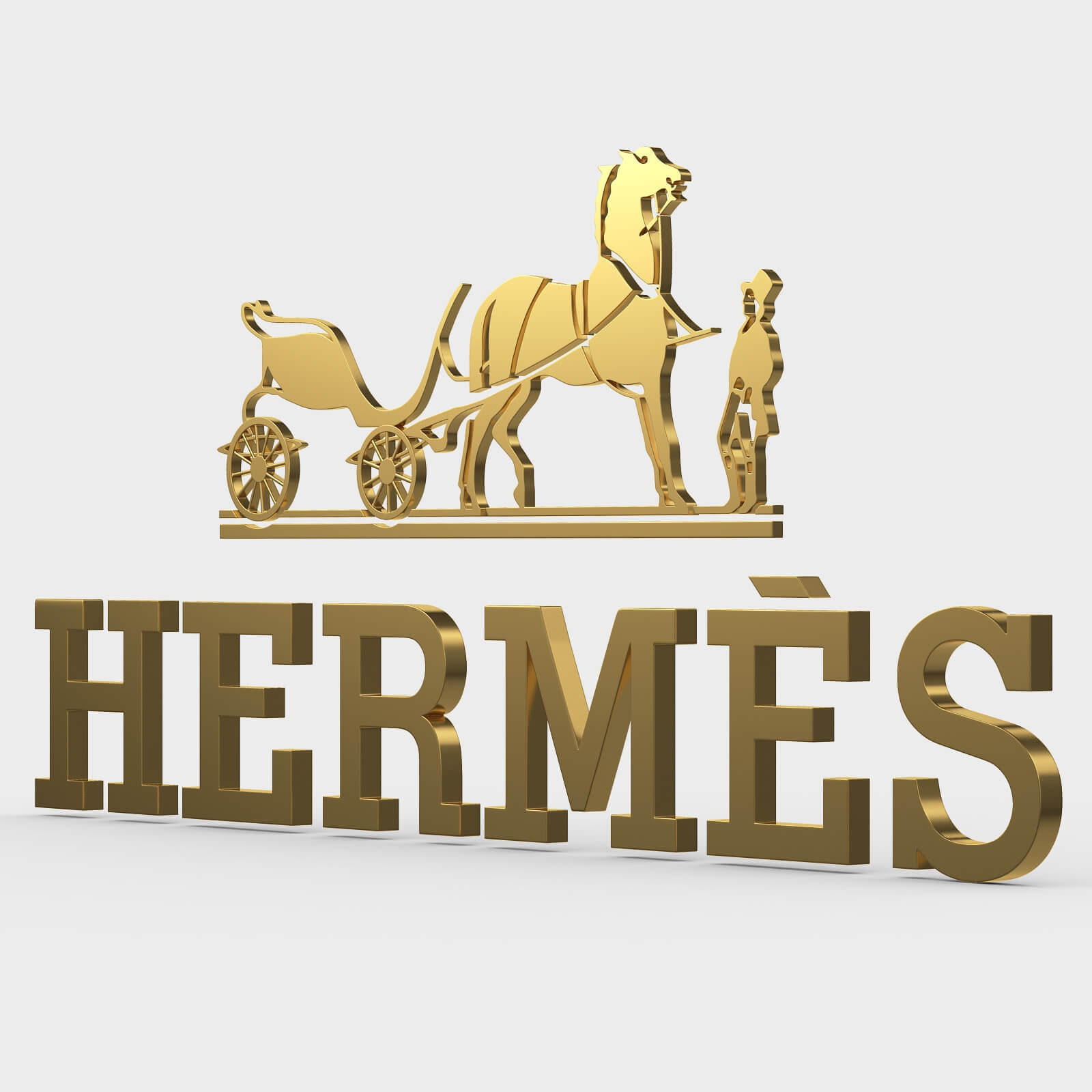 Hermes Logo - 3D Model by 3d_logoman