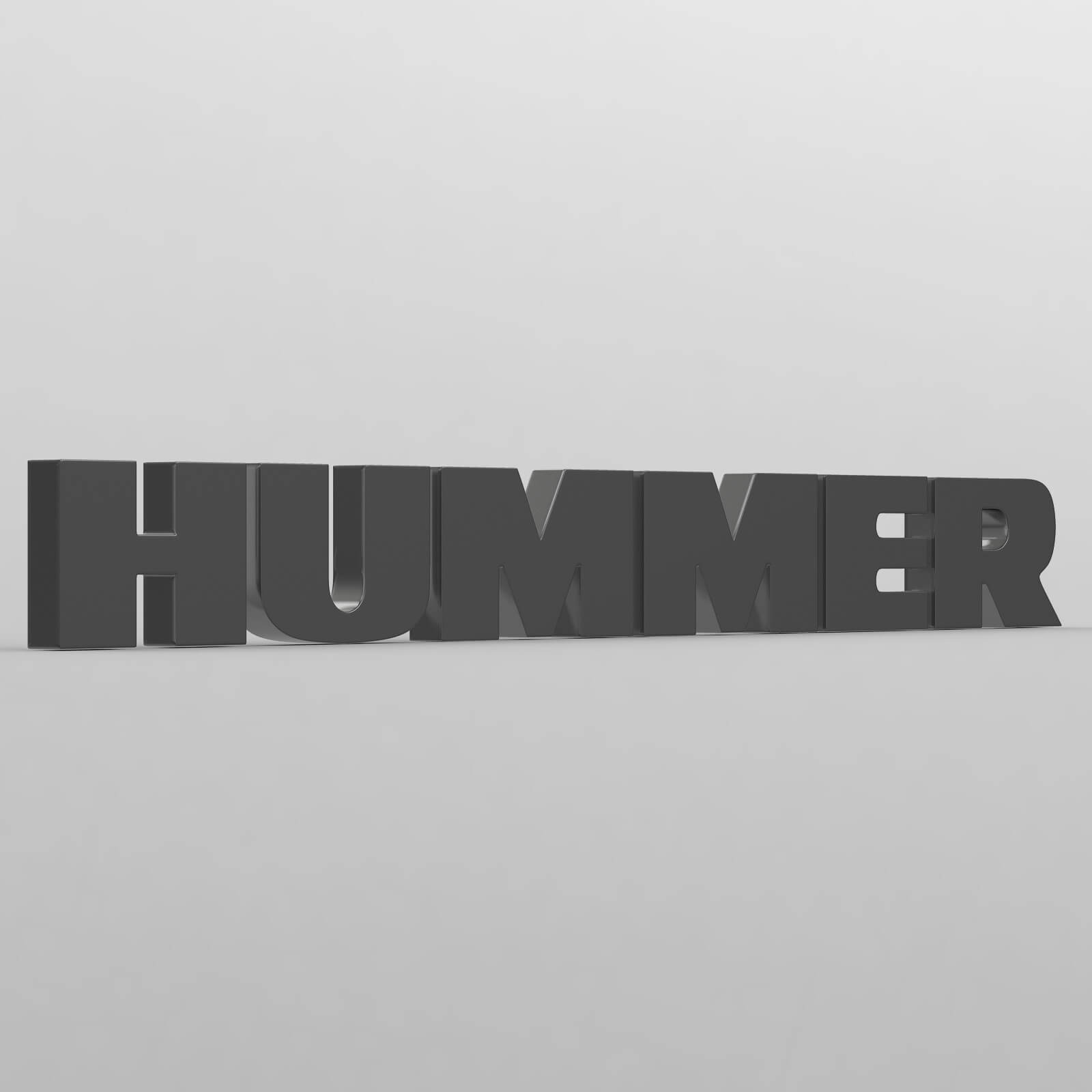 Hummer Logo - 3D Model by 3d_logoman