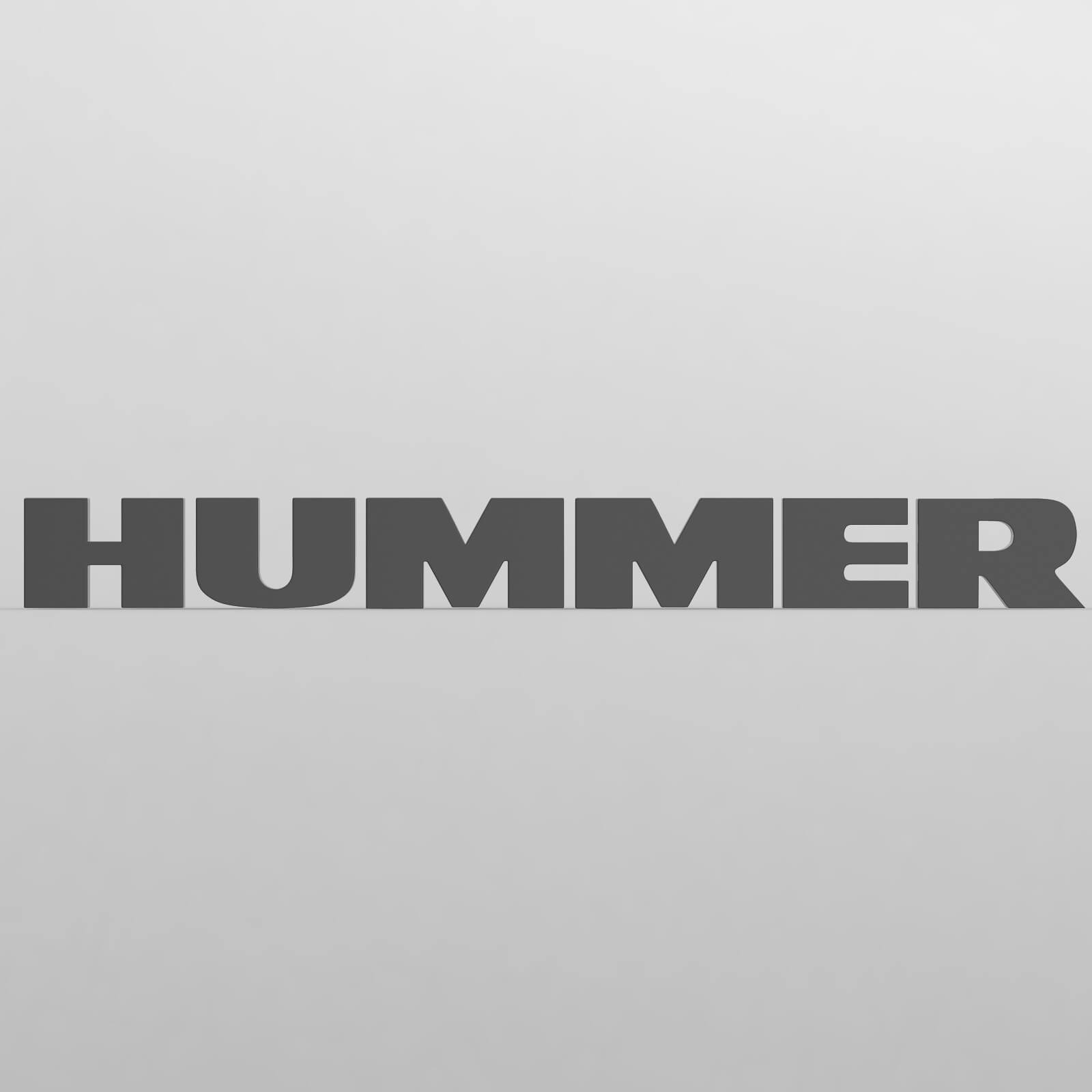 Hummer Logo - 3D Model by 3d_logoman