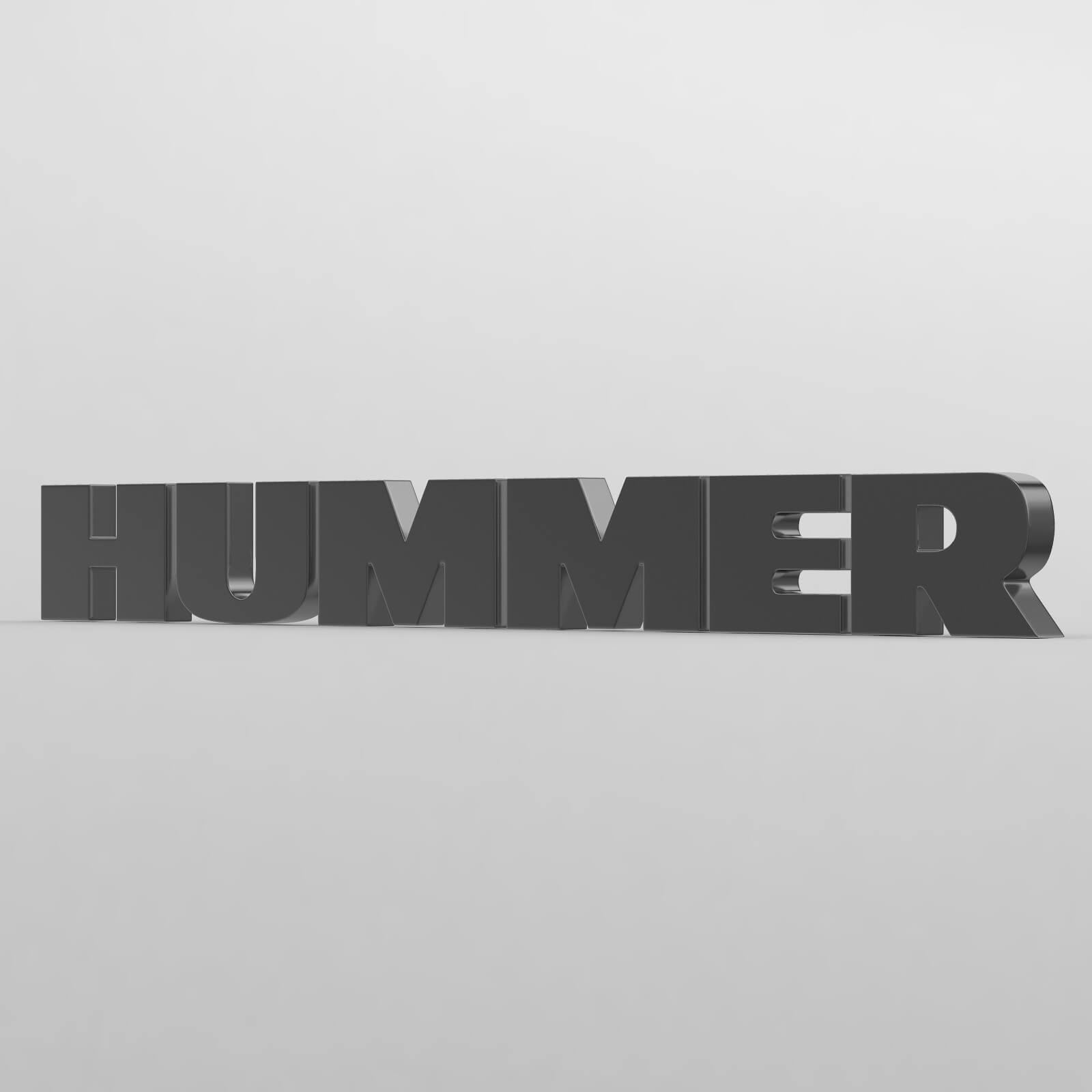 Hummer Logo - 3D Model by 3d_logoman