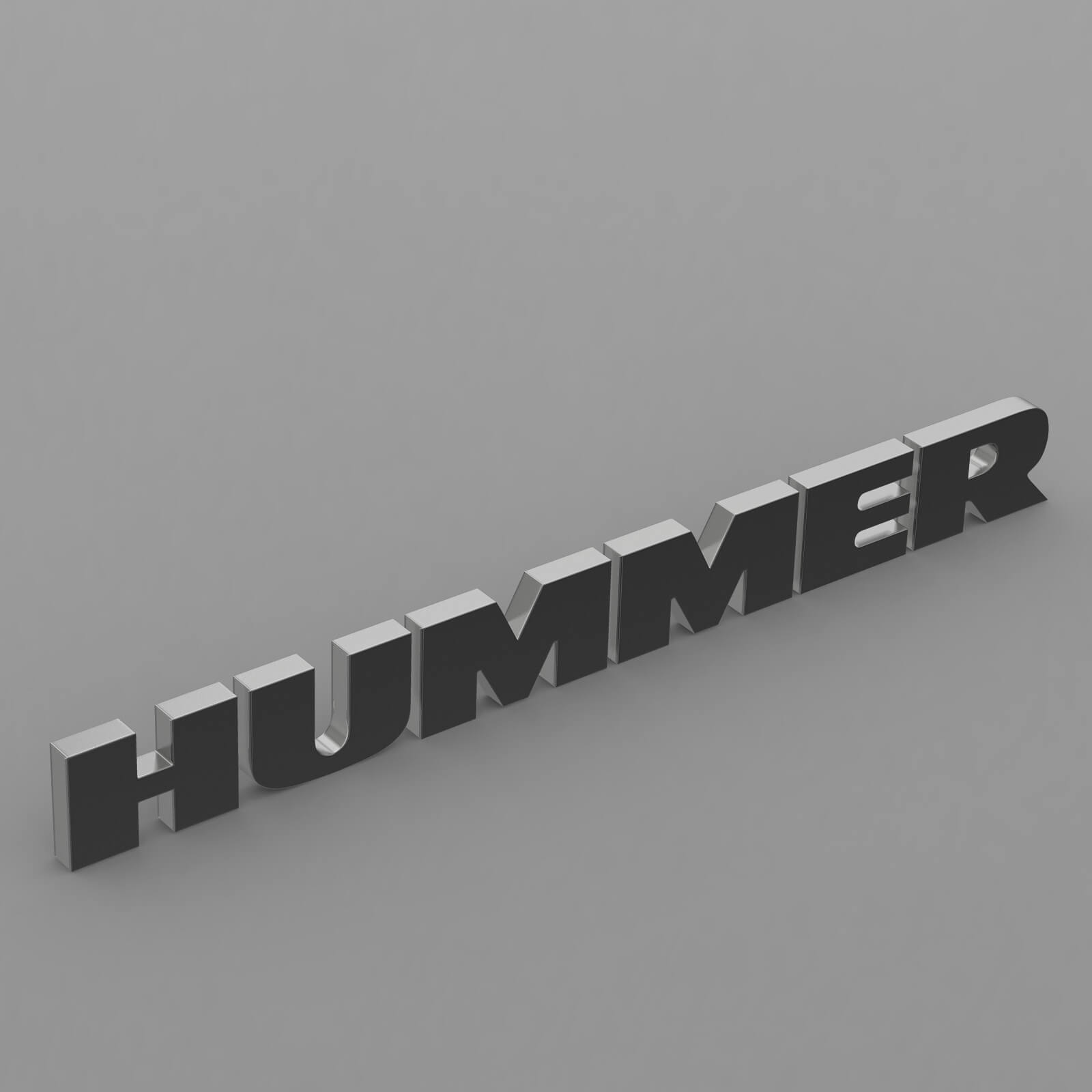 Hummer Logo - 3D Model by 3d_logoman