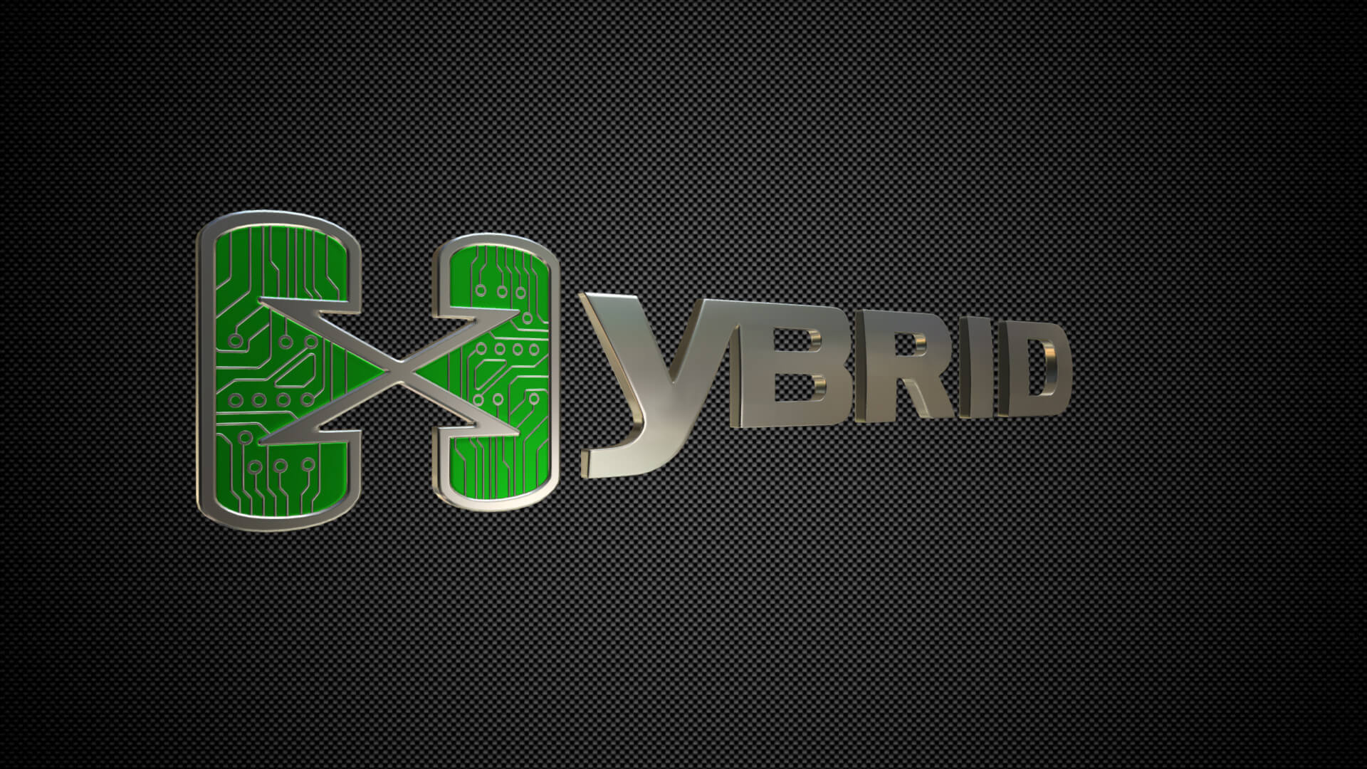 Hybrid Logo - 3D Model by 3d_logoman