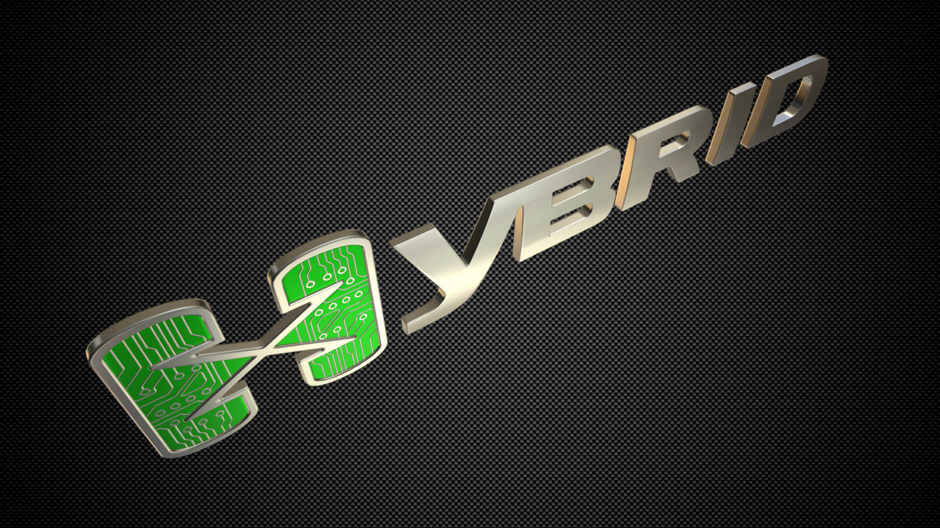 Hybrid Logo - 3D Model by 3d_logoman