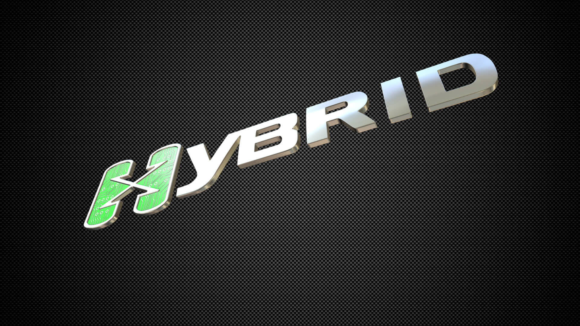 Hybrid Logo - 3D Model by 3d_logoman