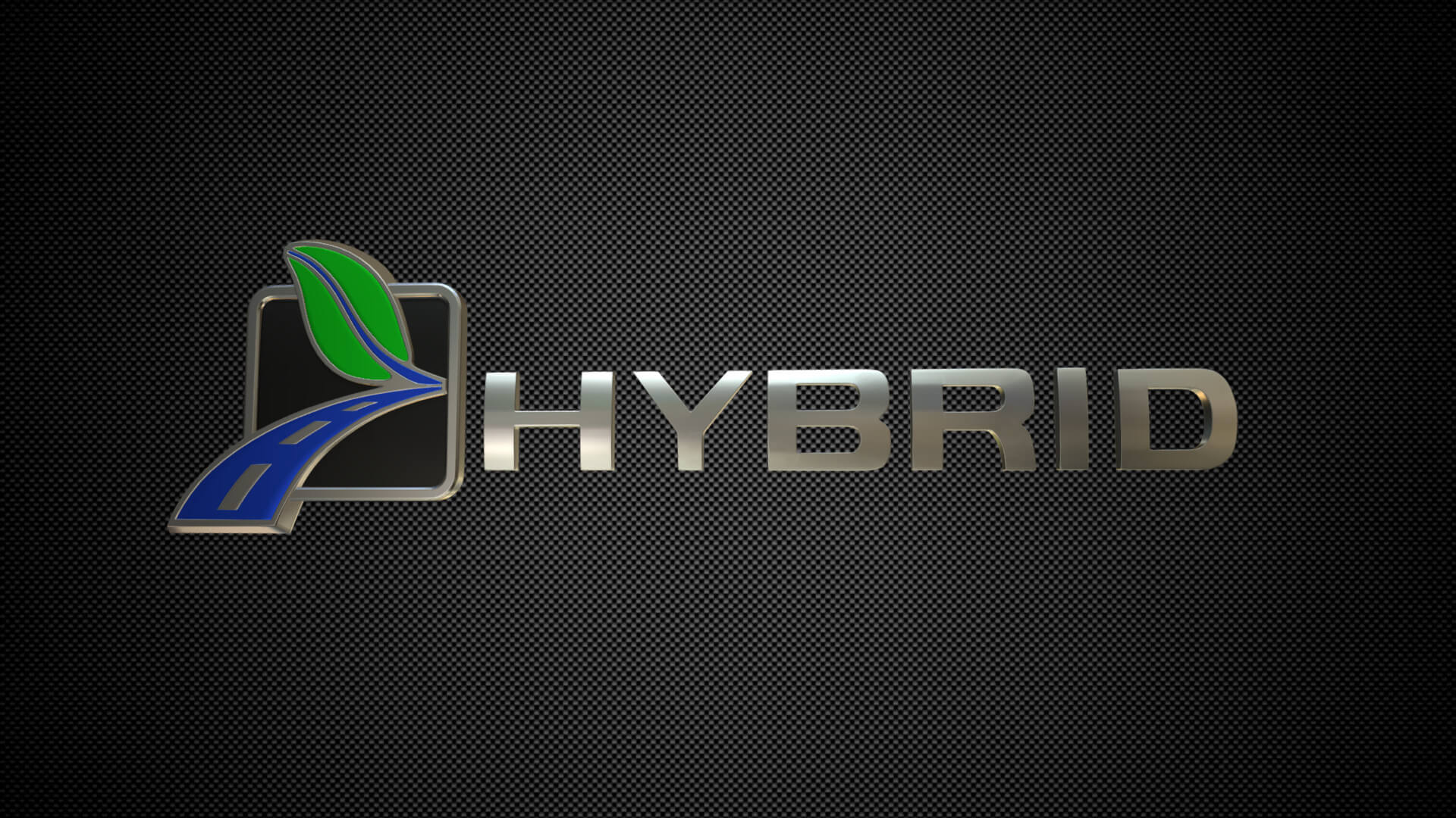 Hybrid Logo - 3D Model by 3d_logoman