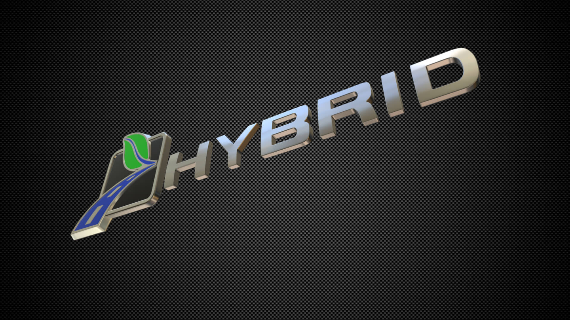 Hybrid Logo - 3D Model by 3d_logoman
