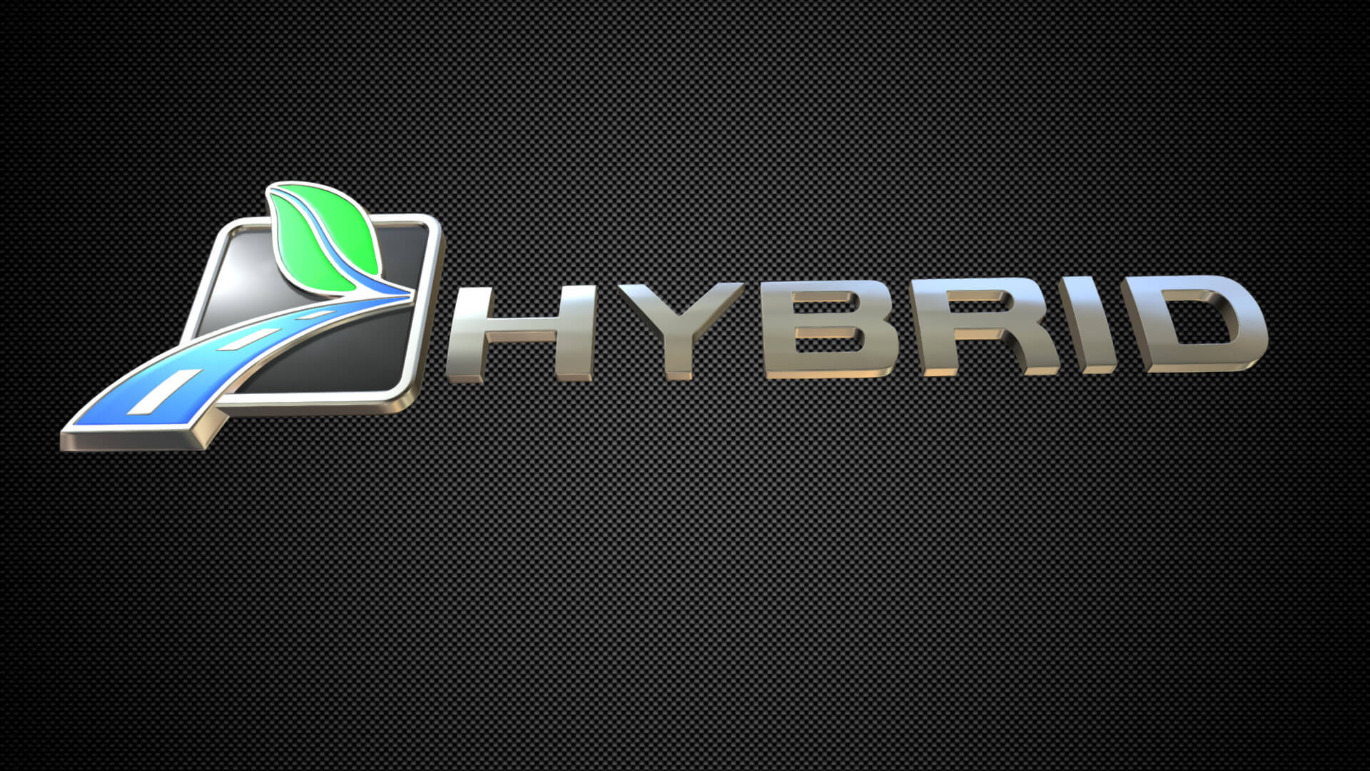 Hybrid Logo - 3D Model by 3d_logoman