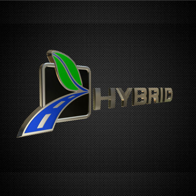 Hybrid Logo - 3D Model by 3d_logoman