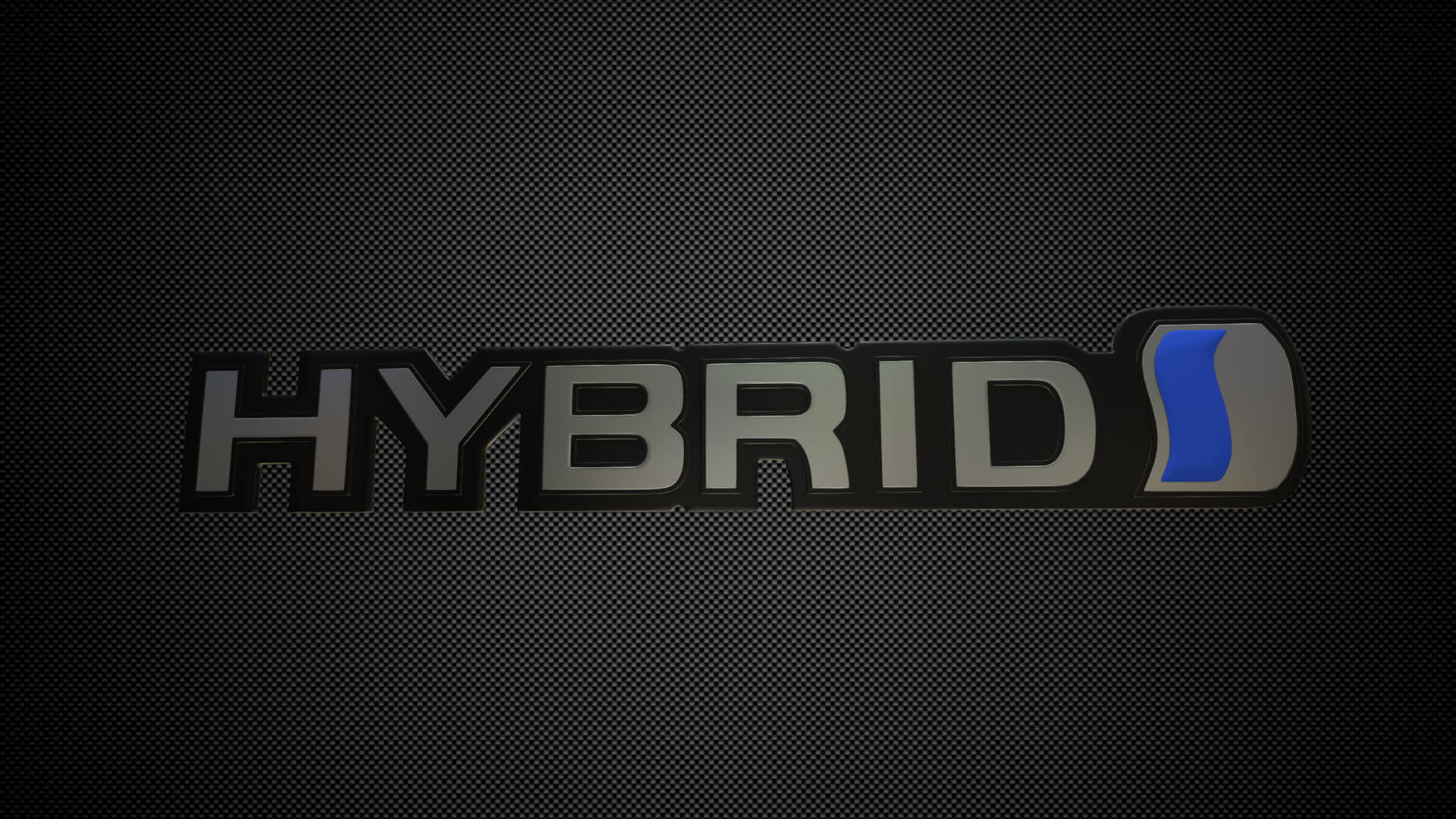 Hybrid Logo - 3D Model by 3d_logoman