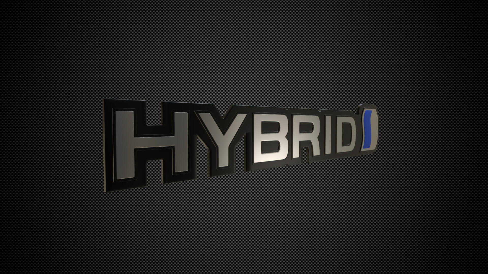 Hybrid Logo - 3D Model by 3d_logoman