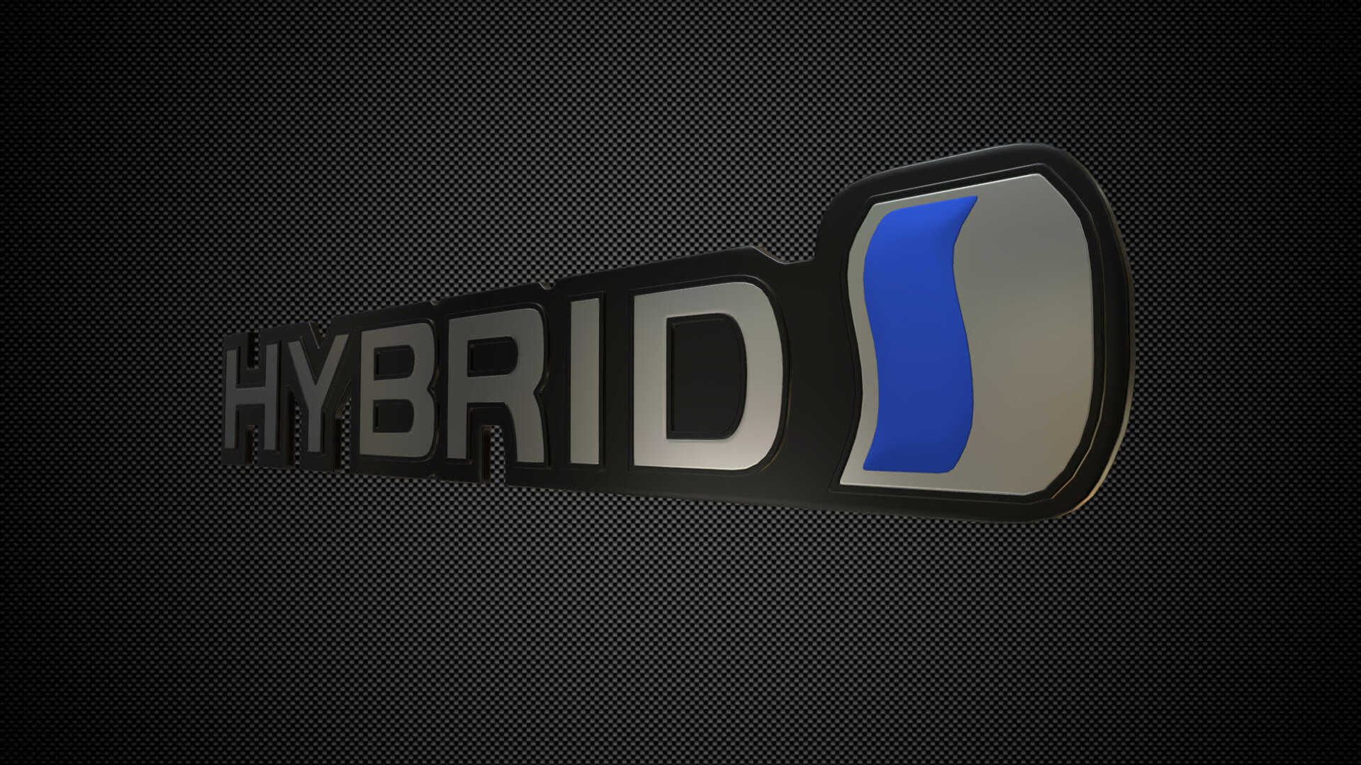 Hybrid Logo - 3D Model by 3d_logoman