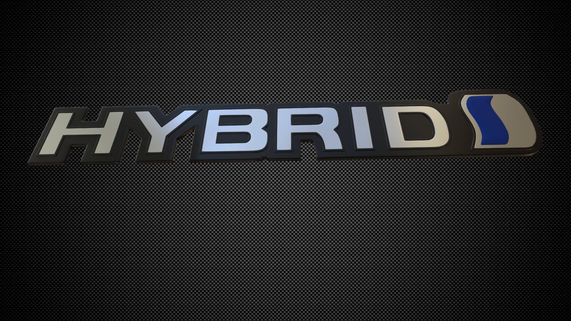 Hybrid Logo - 3D Model by 3d_logoman
