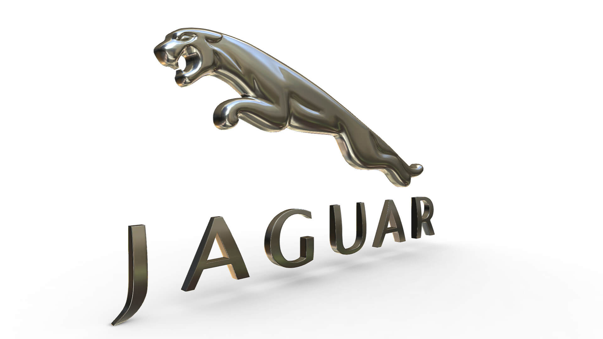Jaguar Logo 3d Model