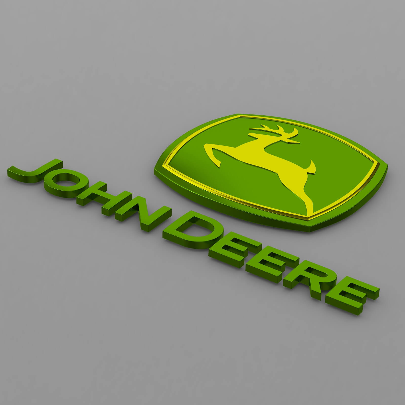 John Deere Logo - 3D Model by 3d_logoman