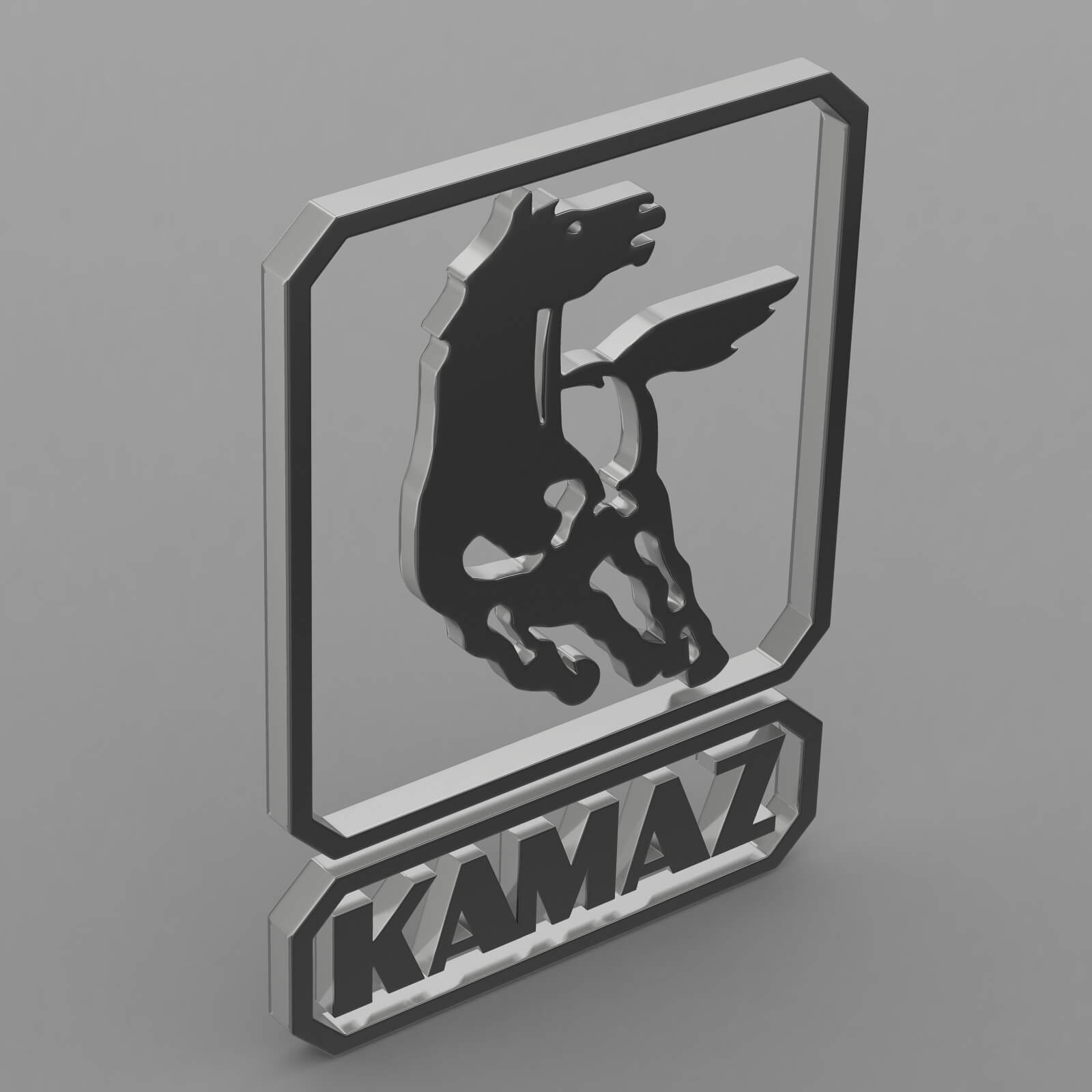 Kamaz Logo - 3D Model by 3d_logoman