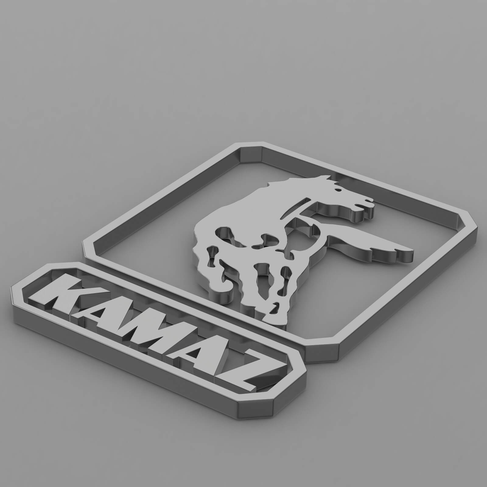 Kamaz Logo - 3D Model by 3d_logoman