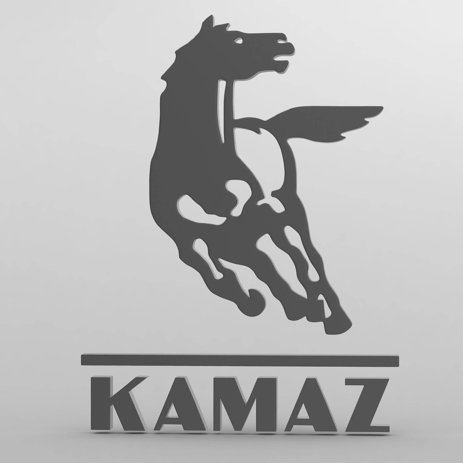 Kamaz Logo - 3D Model by 3d_logoman
