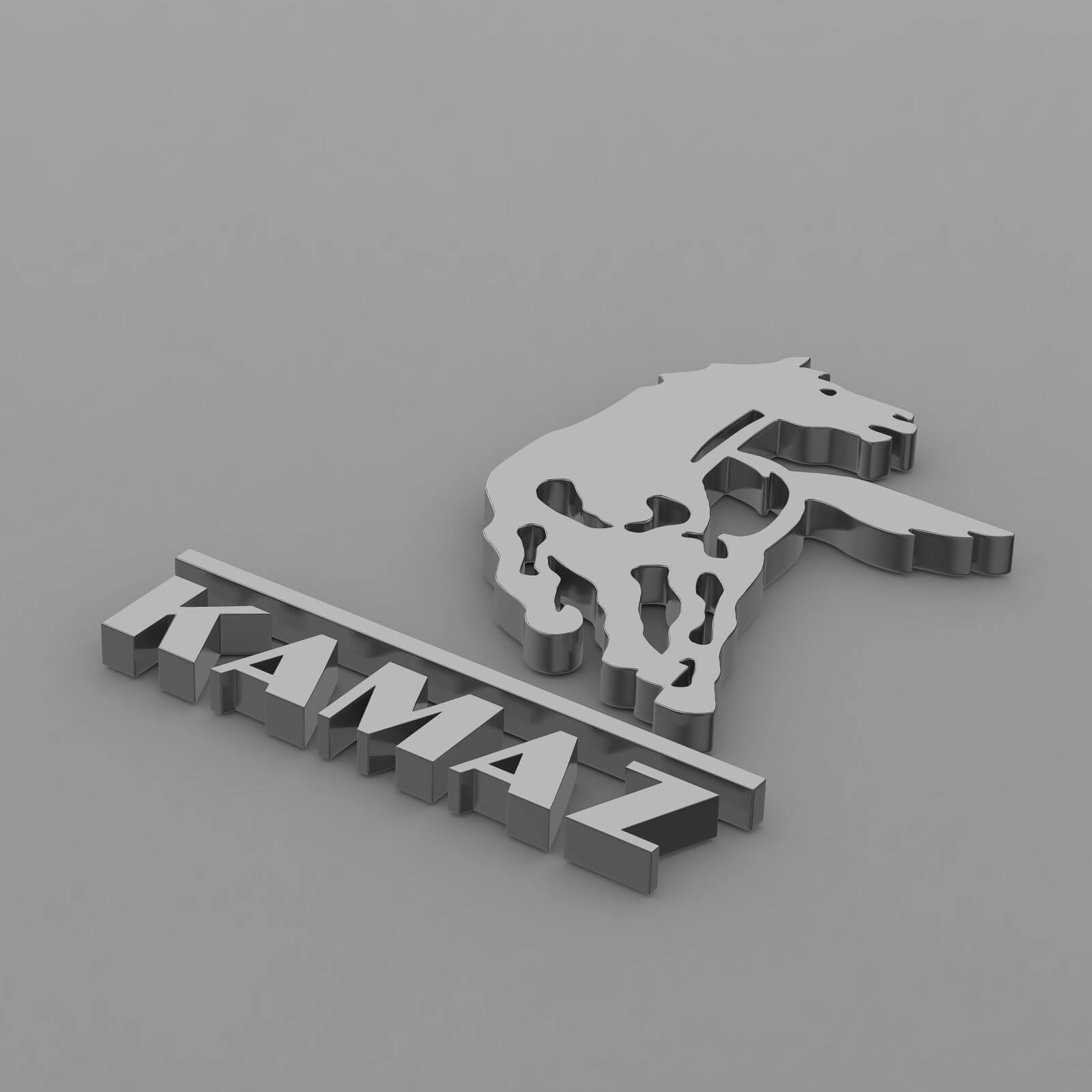 Kamaz Logo - 3D Model by 3d_logoman