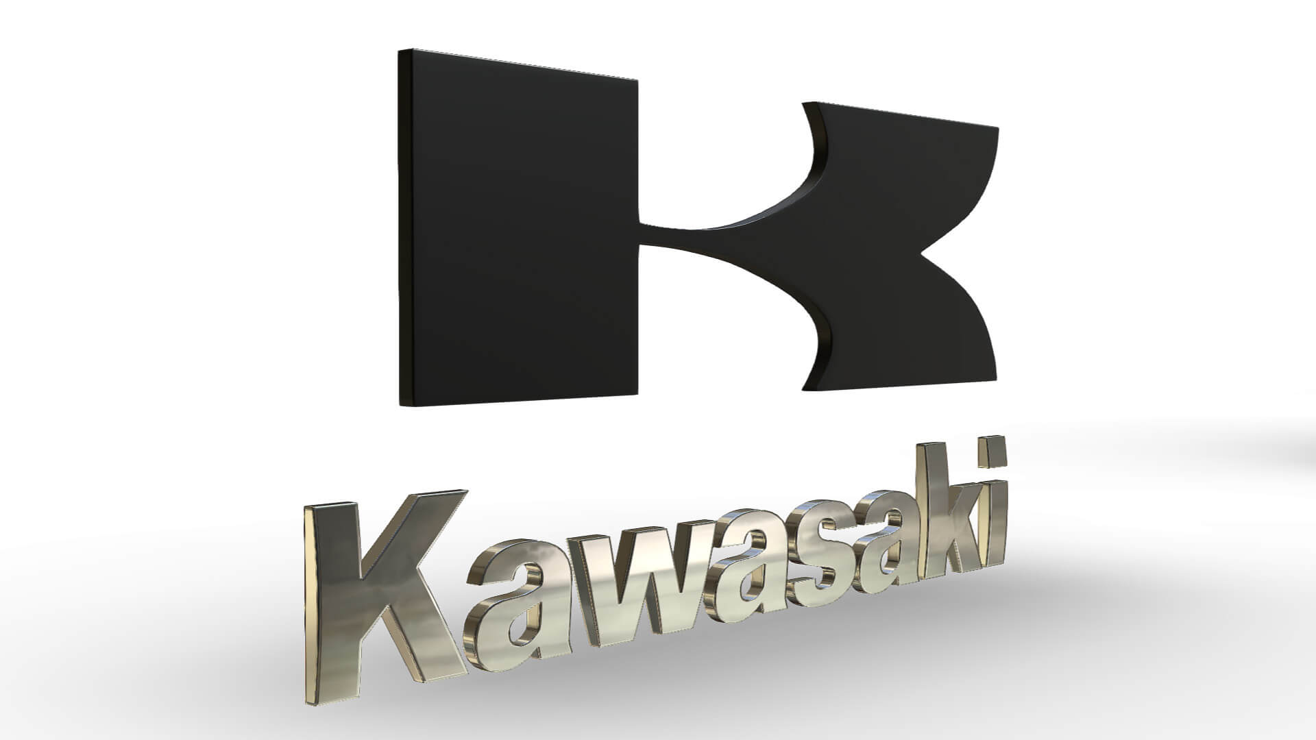 Kawasaki Logo - 3D Model by 3d_logoman