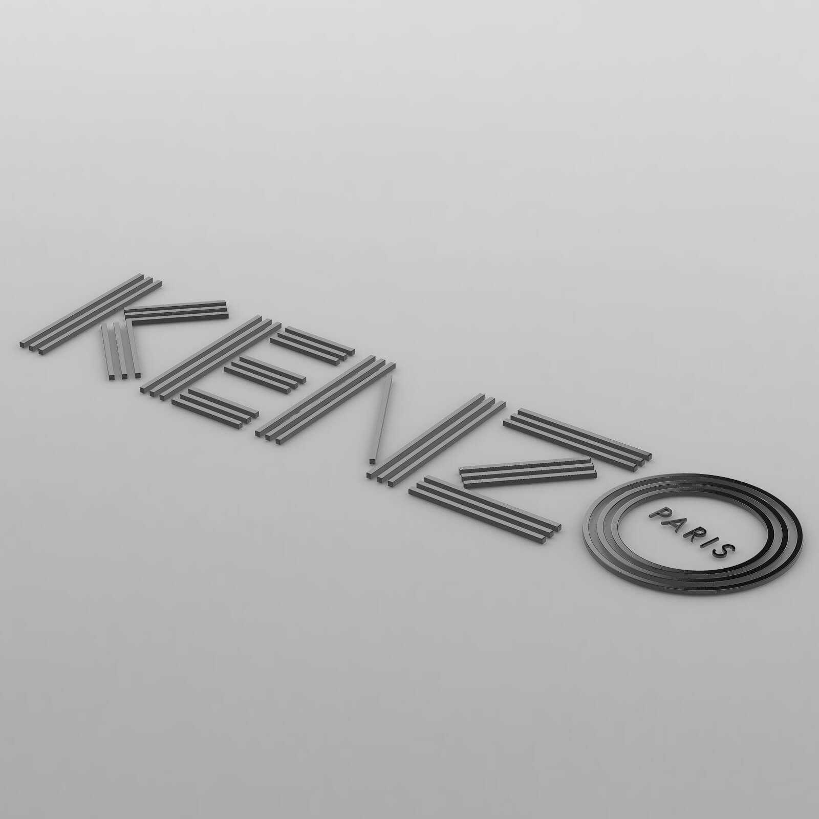 Kenzo Logo - 3D Print Model by 3d_logoman