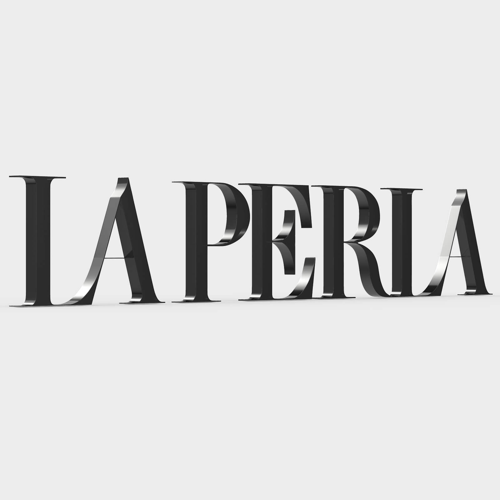 La Perla Logo - 3D Model by 3d_logoman