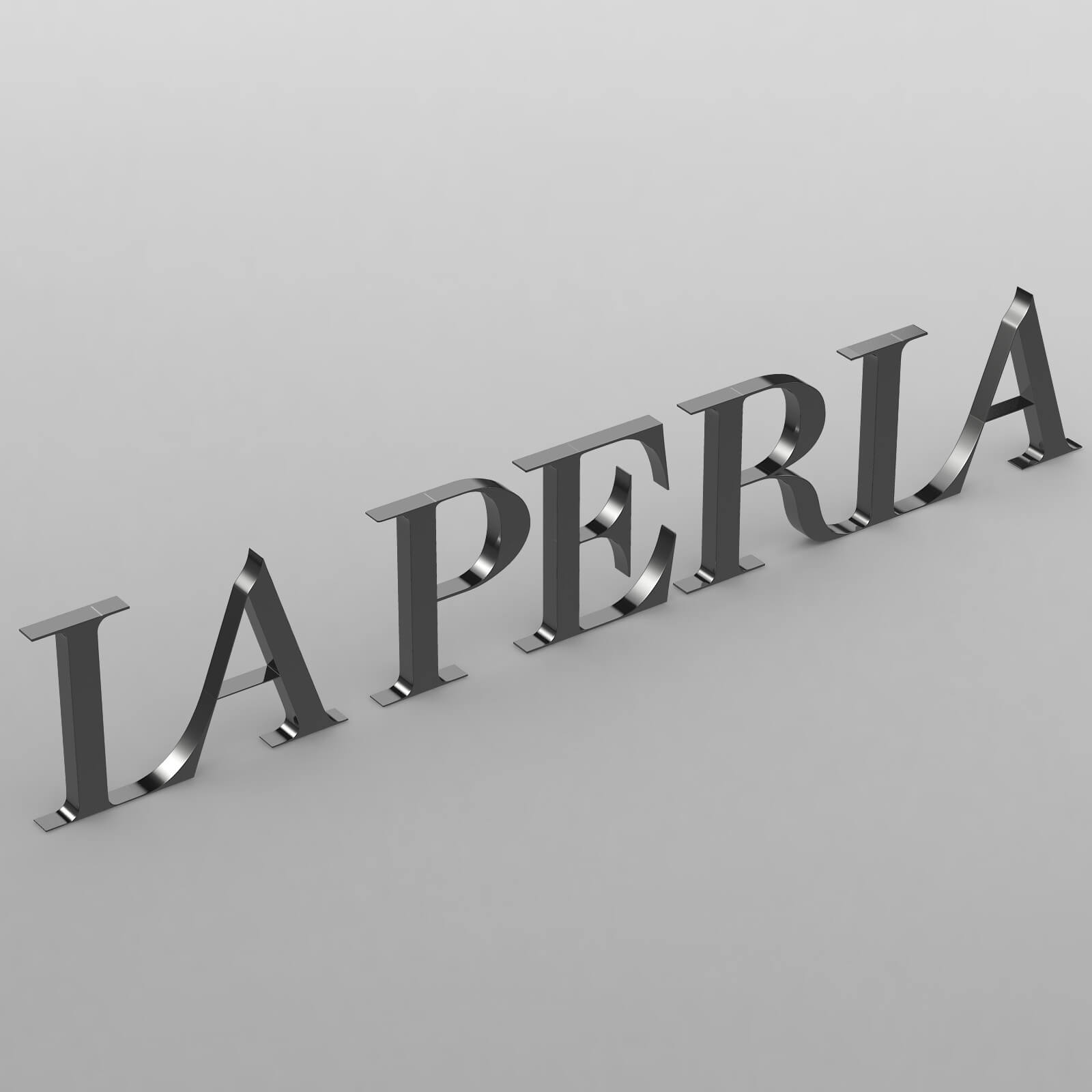 La Perla Logo - 3D Model by 3d_logoman